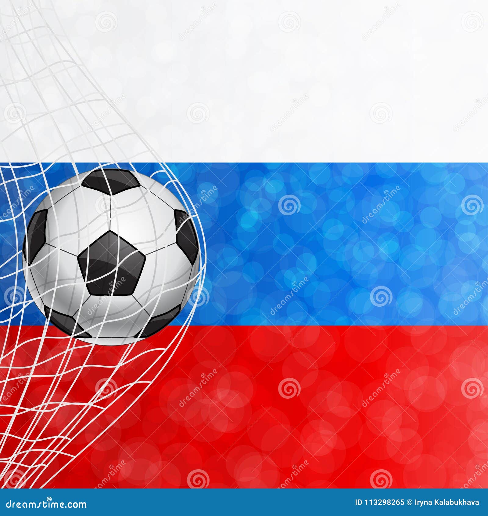 Soccer Ball in a Grid stock vector. Illustration of modern - 113298265