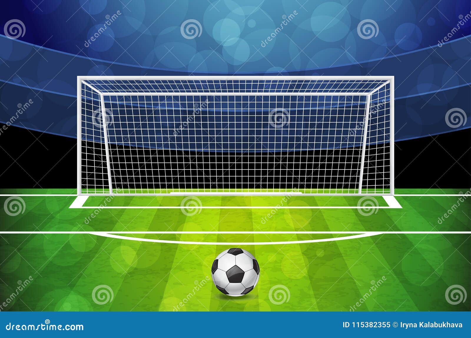 Soccer Ball in a Grid. Vector Stock Vector - Illustration of football ...