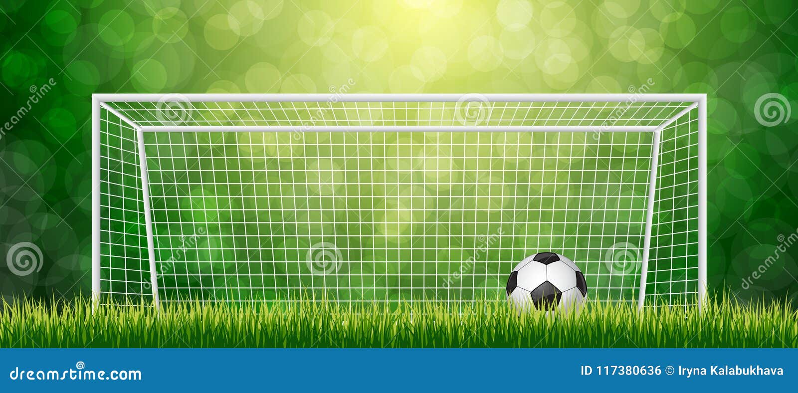 Soccer Ball in a Grid. Vector Stock Vector - Illustration of single ...