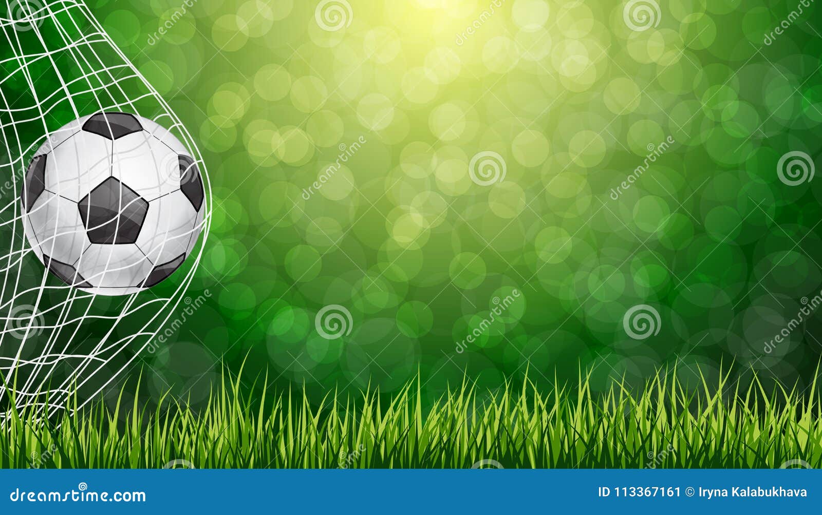 Soccer Ball in a Grid stock vector. Illustration of athletic - 113367161