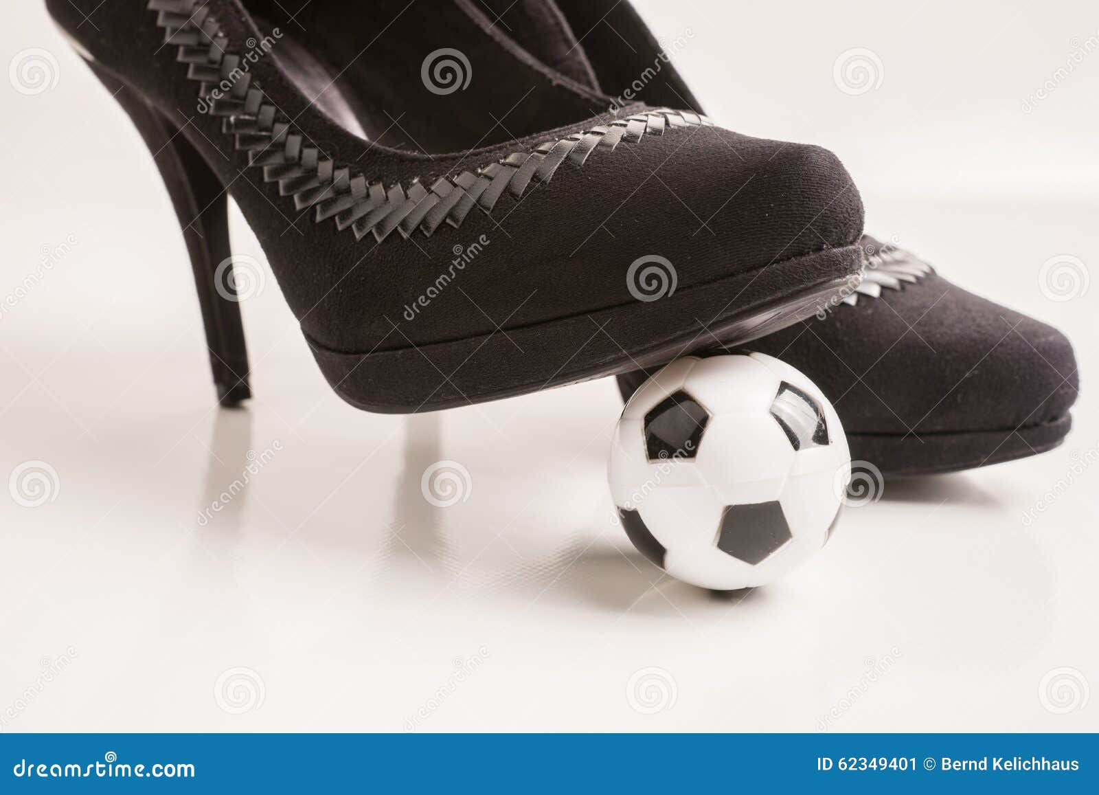 Soccer Ball And High Heels Stock Image Image Of Soccer 62349401