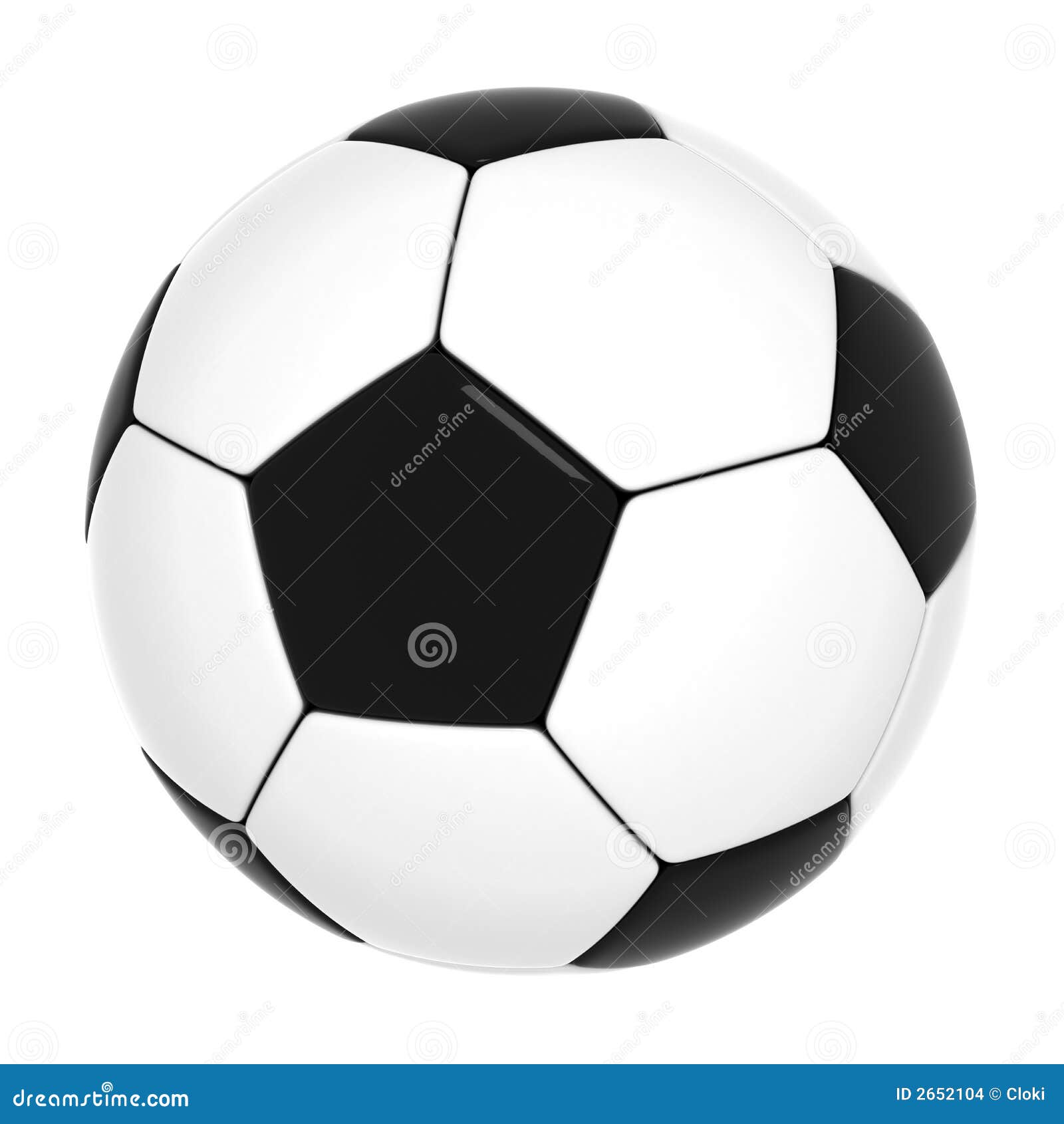 Soccer ball isolated stock illustration. Illustration of black - 2652104