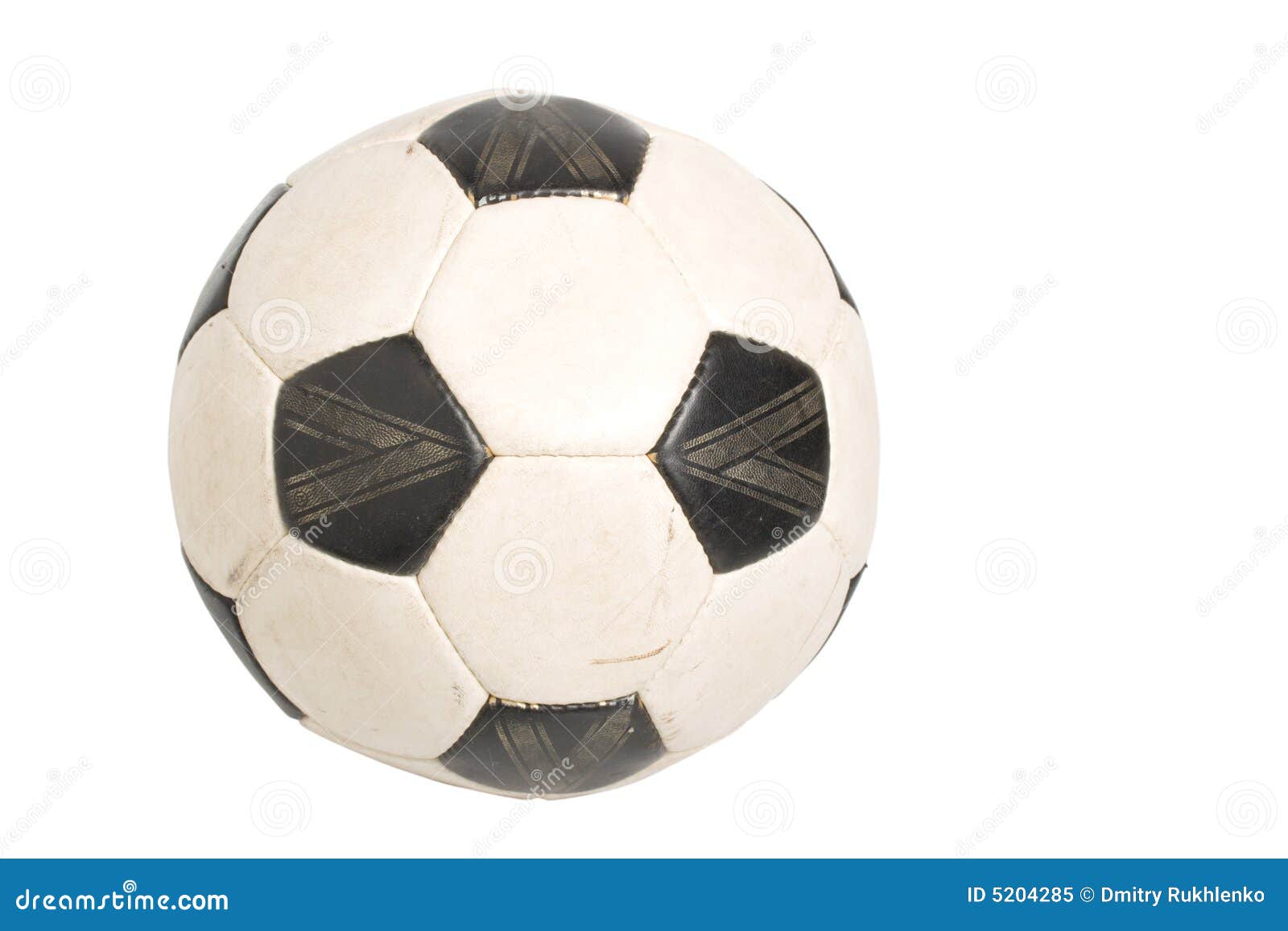 Soccer ball isolated stock image. Image of football, used - 5204285