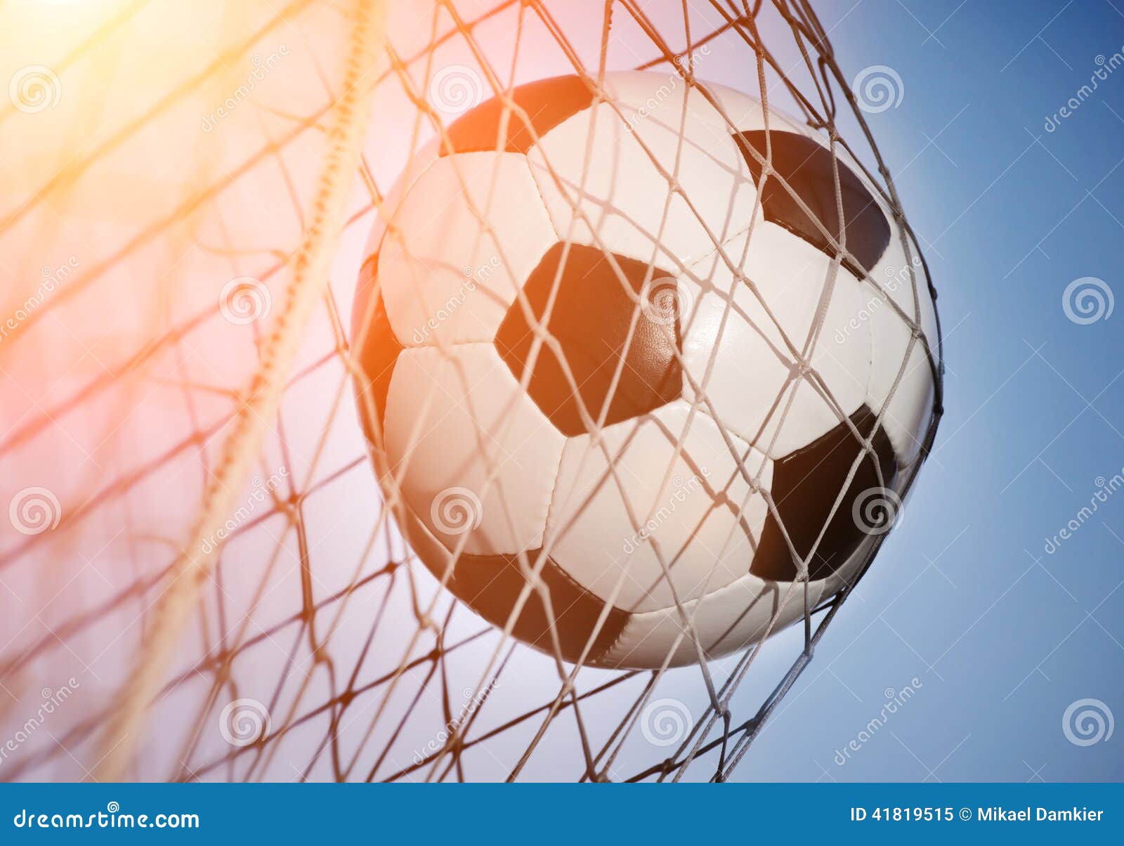 Soccer ball stock image. Image of goal, sunlight, sport - 41819515