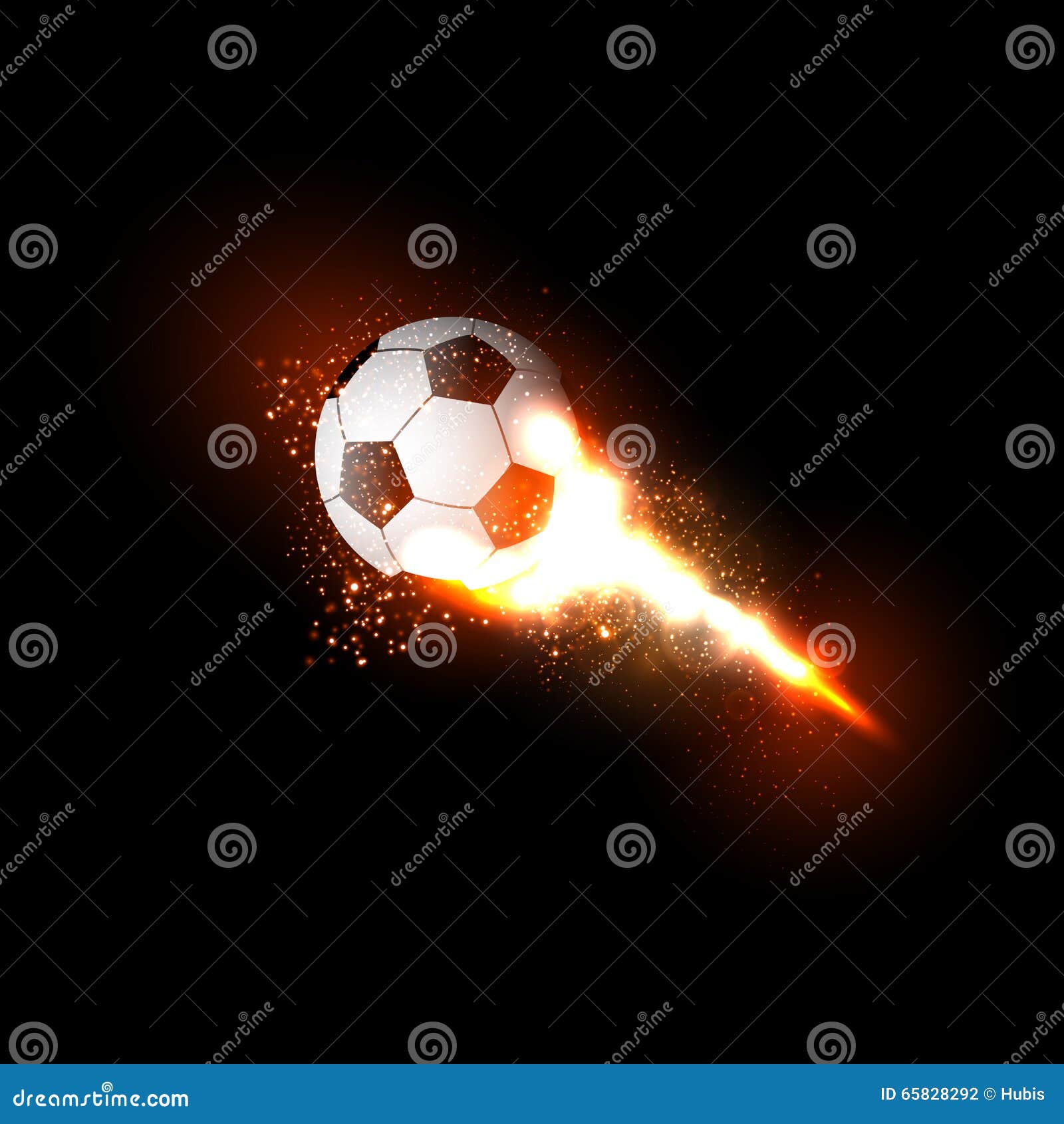 Soccer ball light design stock vector. Illustration of glow - 65828292