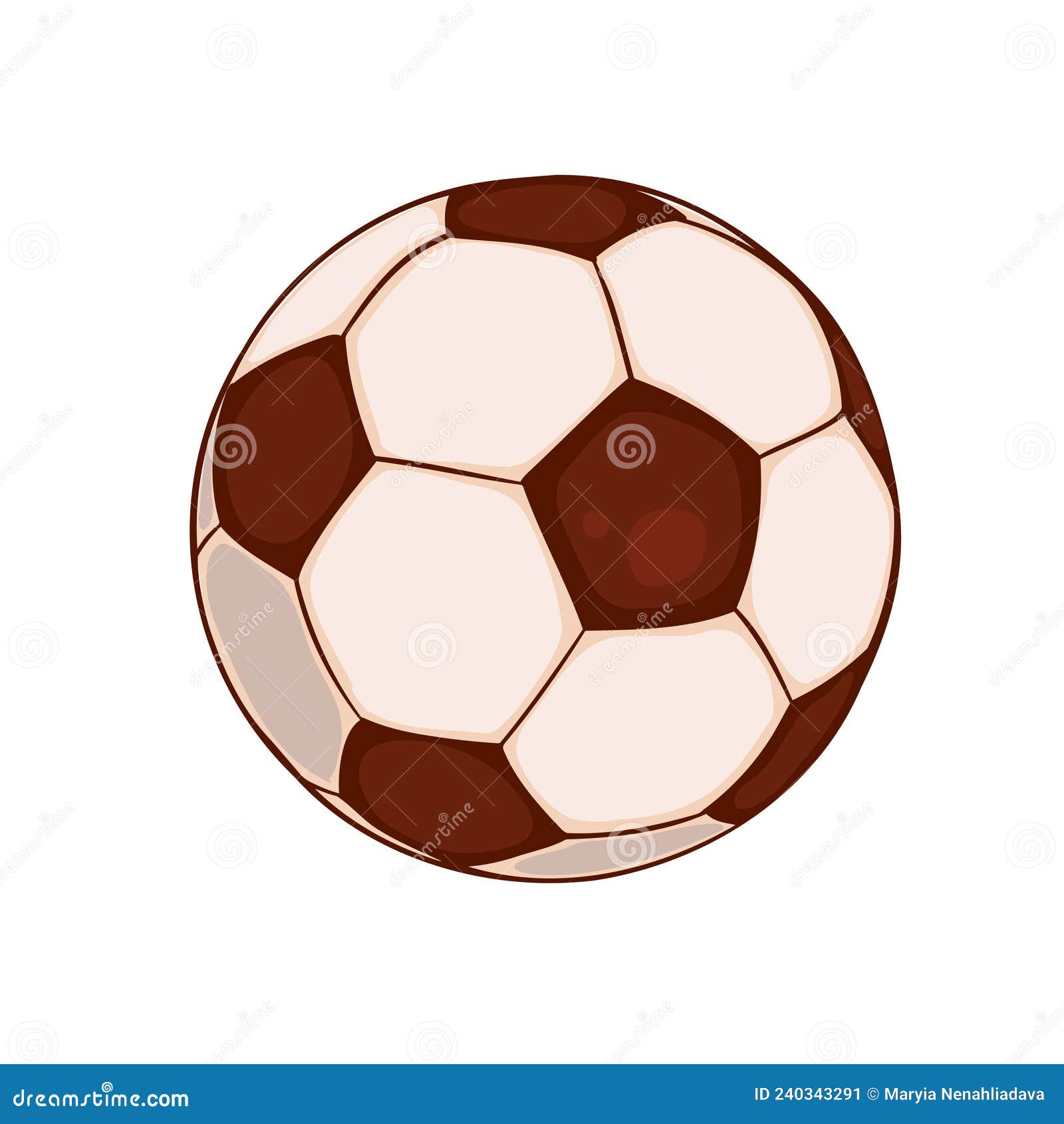 Soccer Ball Object. Vector Illustration Stock Vector - Illustration of ...