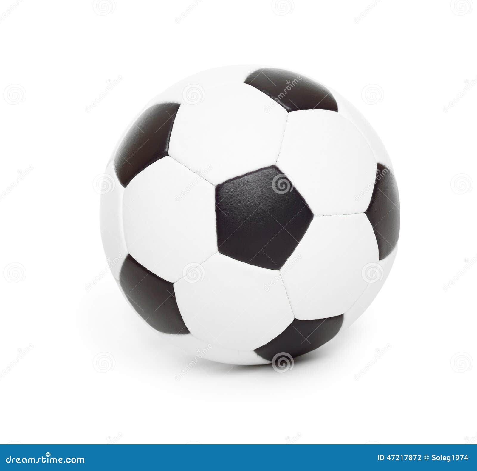 Soccer Ball Object on White Stock Photo - Image of closeup, clear: 47217872
