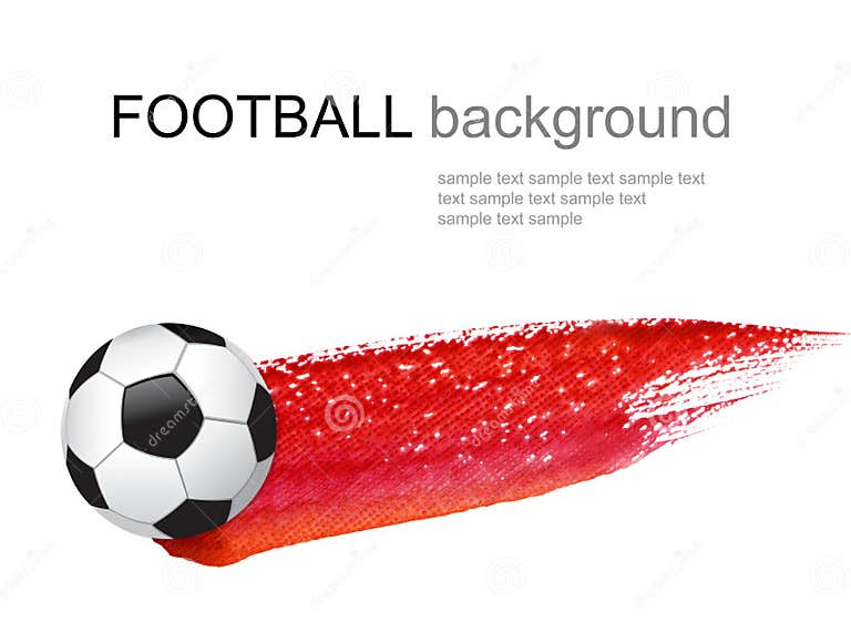 Soccer Ball and Paint Scratch Stock Image - Image of entertainment ...