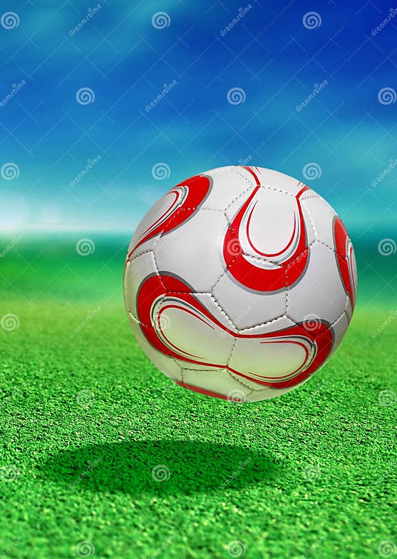 Soccer ball with path stock photo. Image of recreation - 18656686