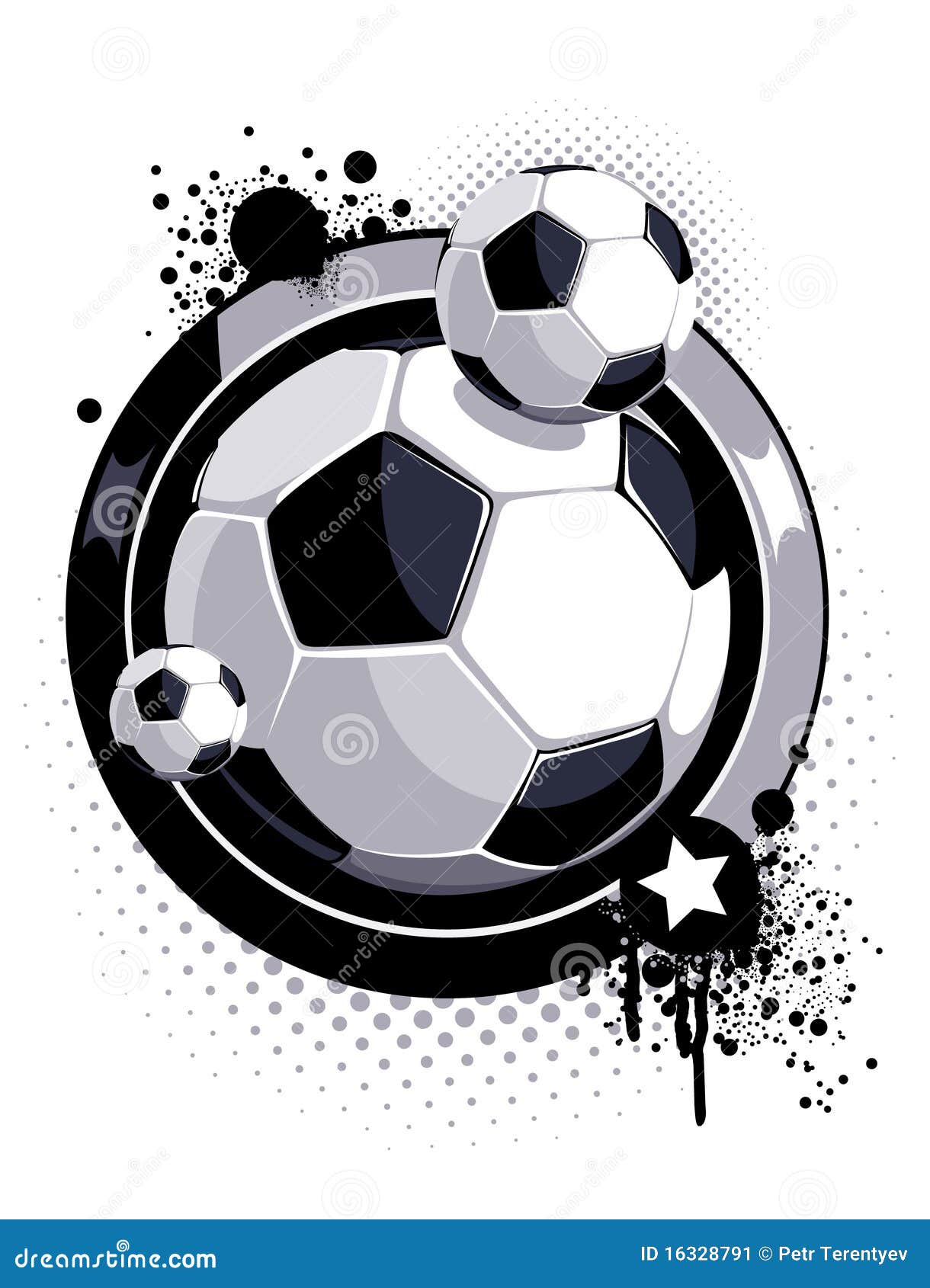 Soccer ball pattern stock illustration. Illustration of pattern - 16328791