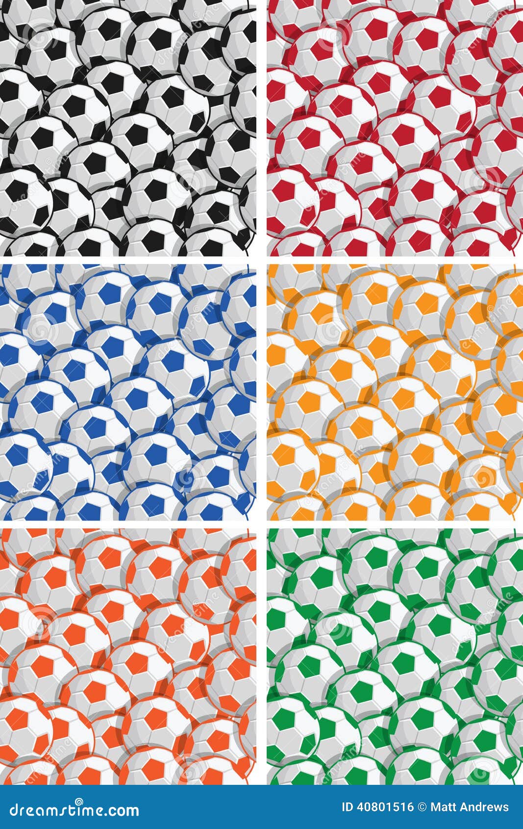 Soccer ball pattern stock vector. Illustration of football - 40801516