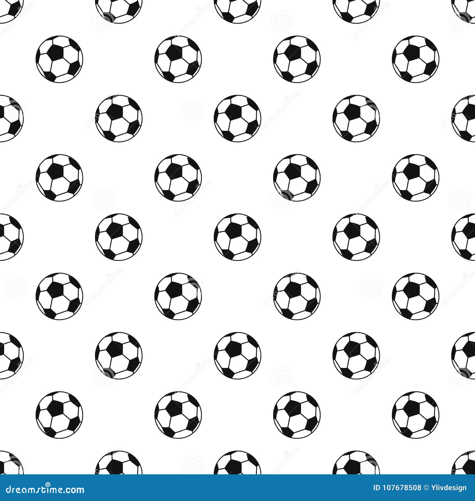 Soccer ball pattern vector stock vector. Illustration of leather ...