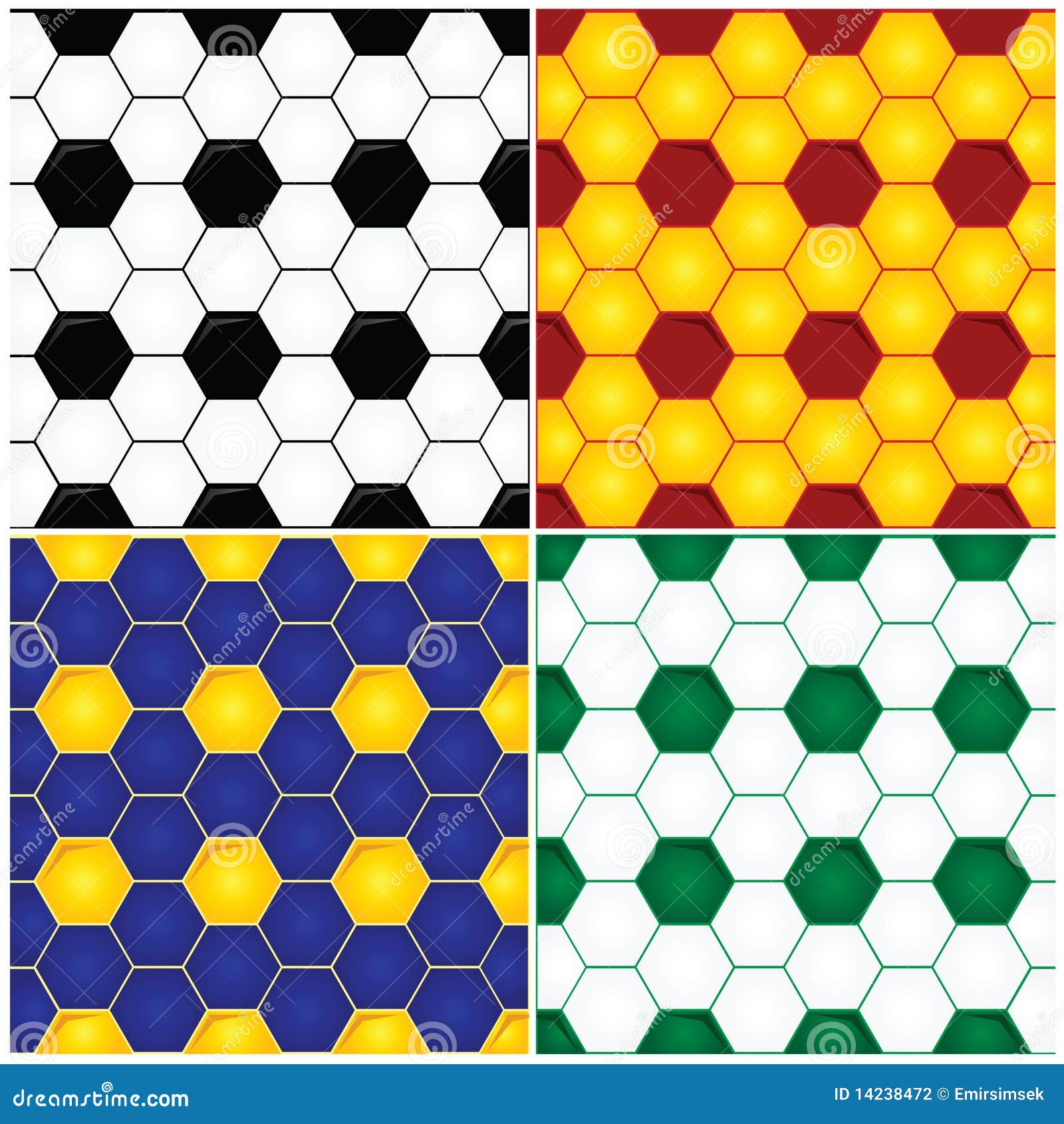 Soccer Ball Patterns stock vector. Illustration of black - 14238472