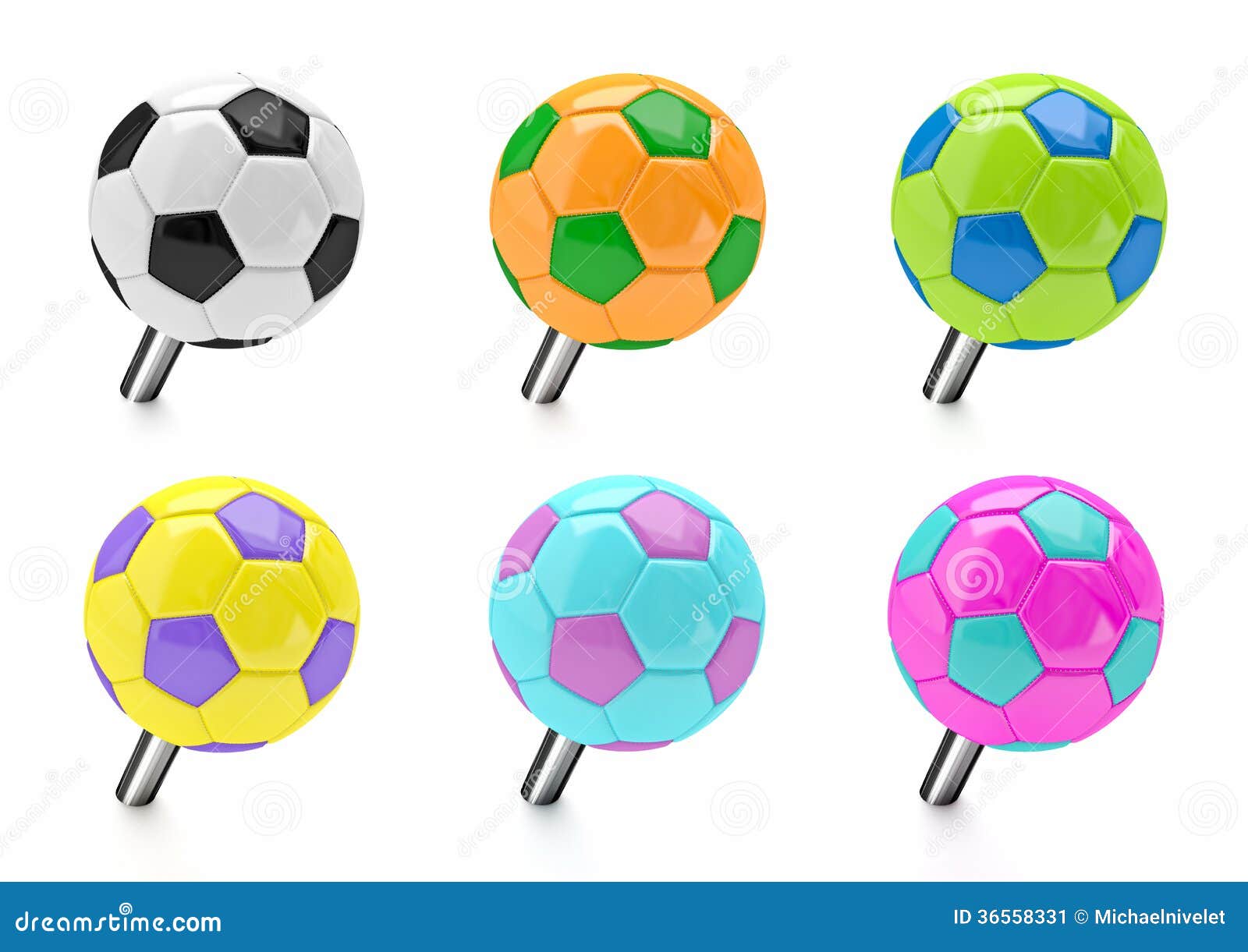 Push The Soccer Ball Stock Illustration | CartoonDealer.com #25341379
