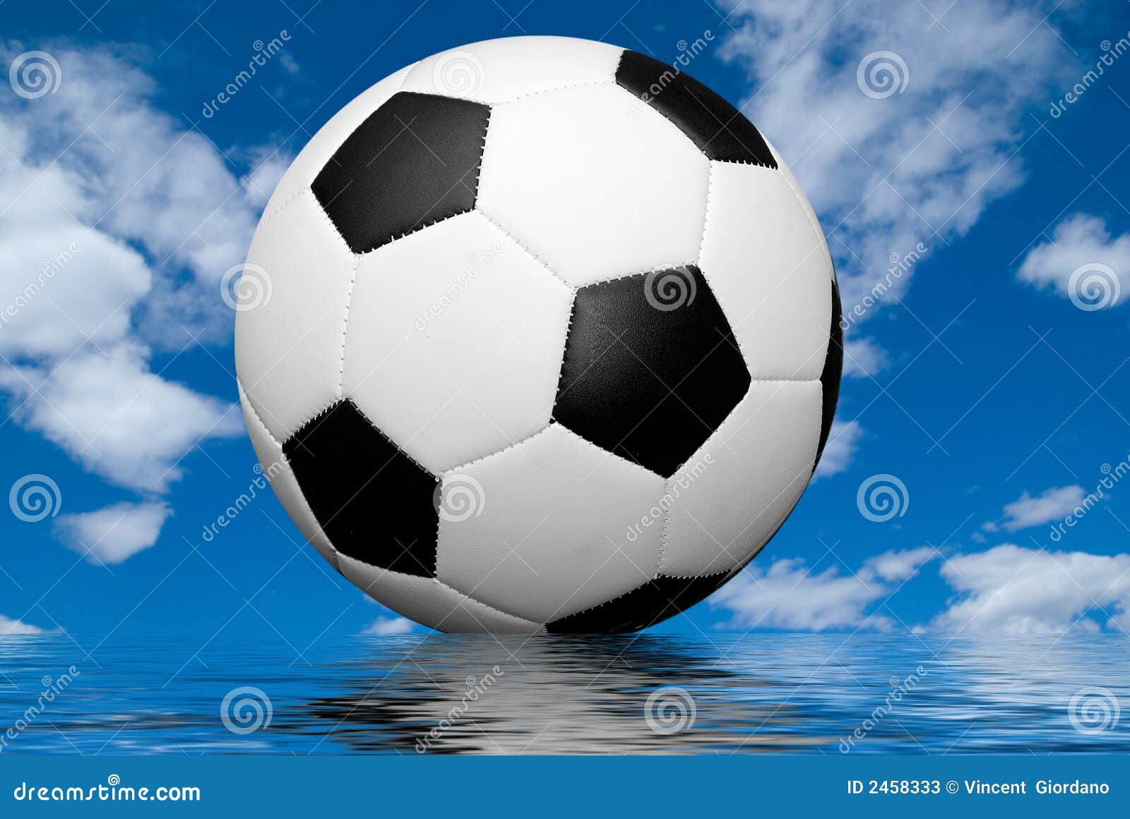 Soccer Ball with Reflection Stock Image - Image of game, ball: 2458333