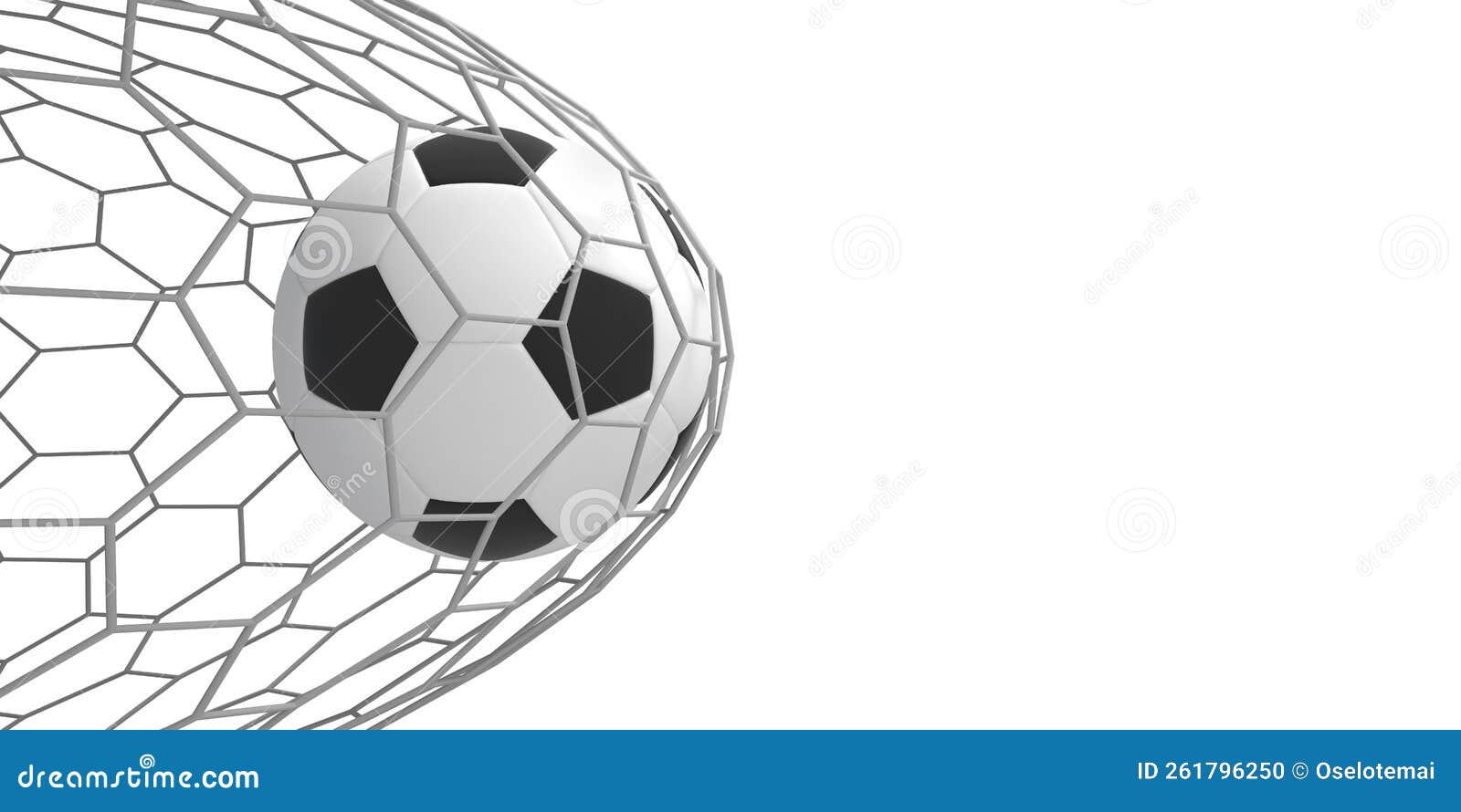 Soccer Ball is Scored.,Be a Winner by Scoring.soccer Ball on a White ...