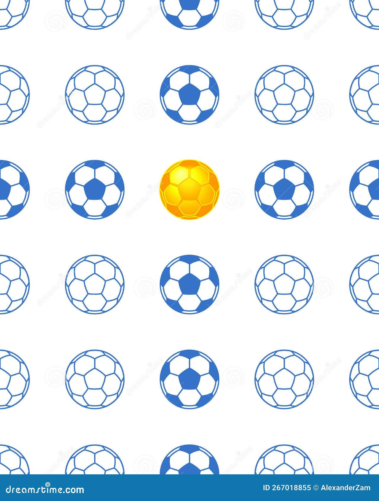 Soccer Ball Seamless Pattern Stock Vector - Illustration of symbol ...