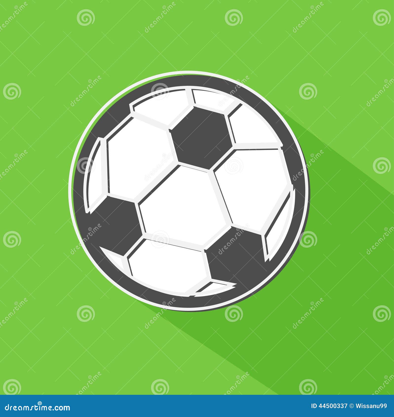 Soccer ball shadow icon. stock vector. Illustration of scoring - 44500337
