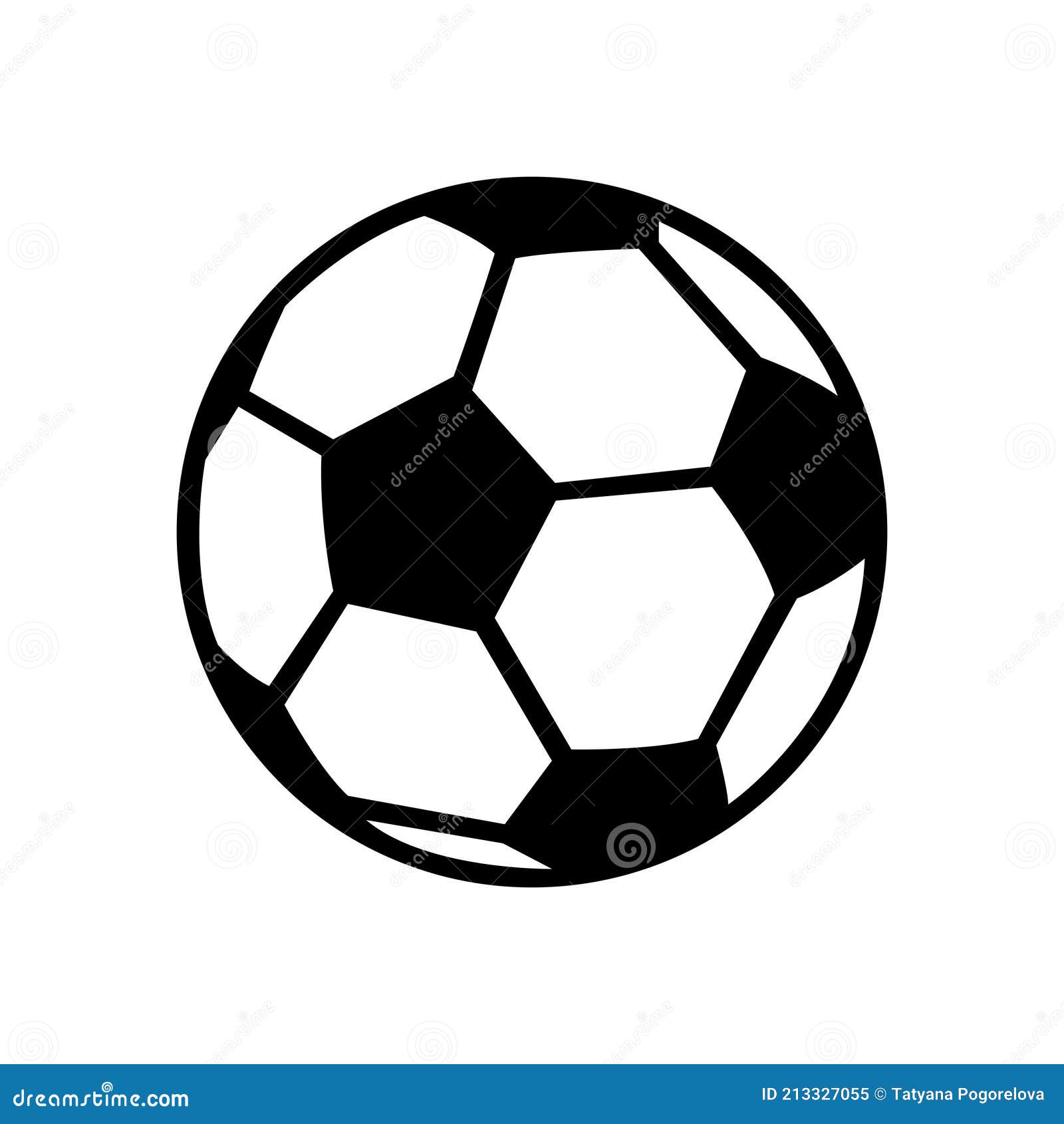 Soccer Ball, Simple Style, Icon. Vector Illustration Isolated on White ...