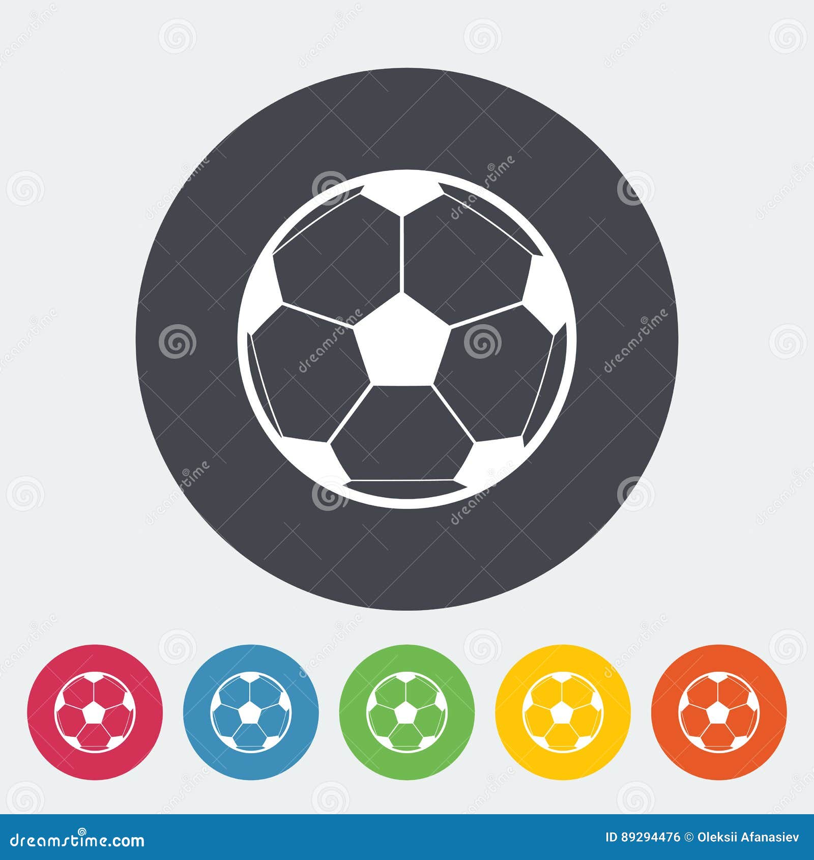Soccer ball stock vector. Illustration of playing, round - 89294476