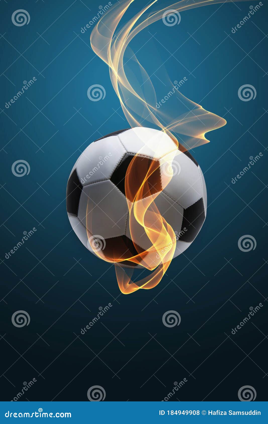 Soccer Ball with Special Effect Stock Illustration - Illustration of ...