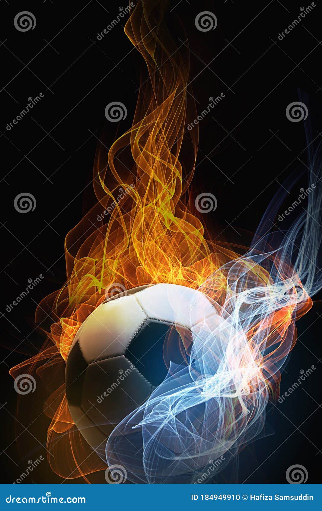 Soccer Ball with Special Effect Stock Illustration - Illustration of ...