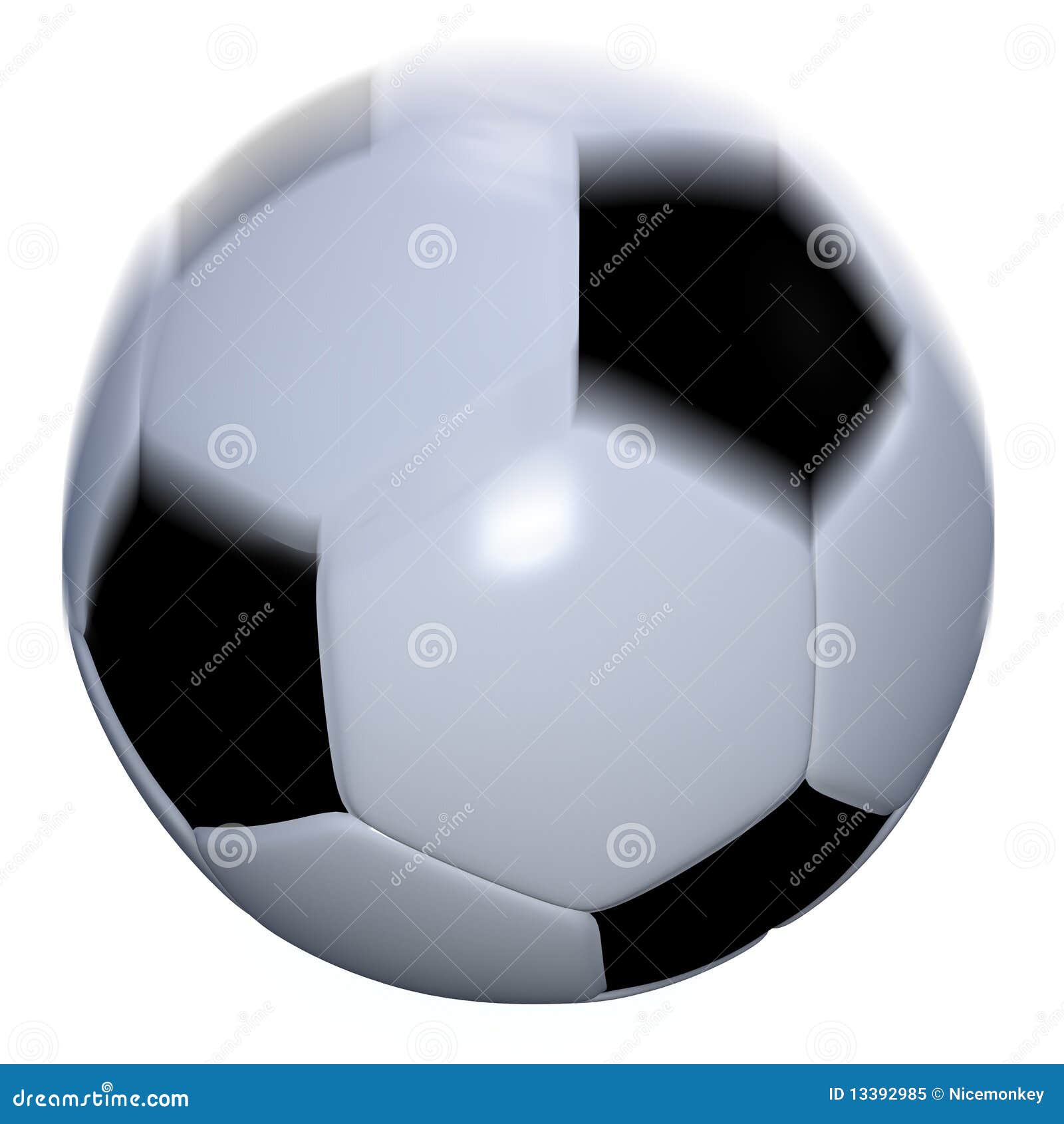 Soccer ball at speed stock illustration. Illustration of ball - 13392985