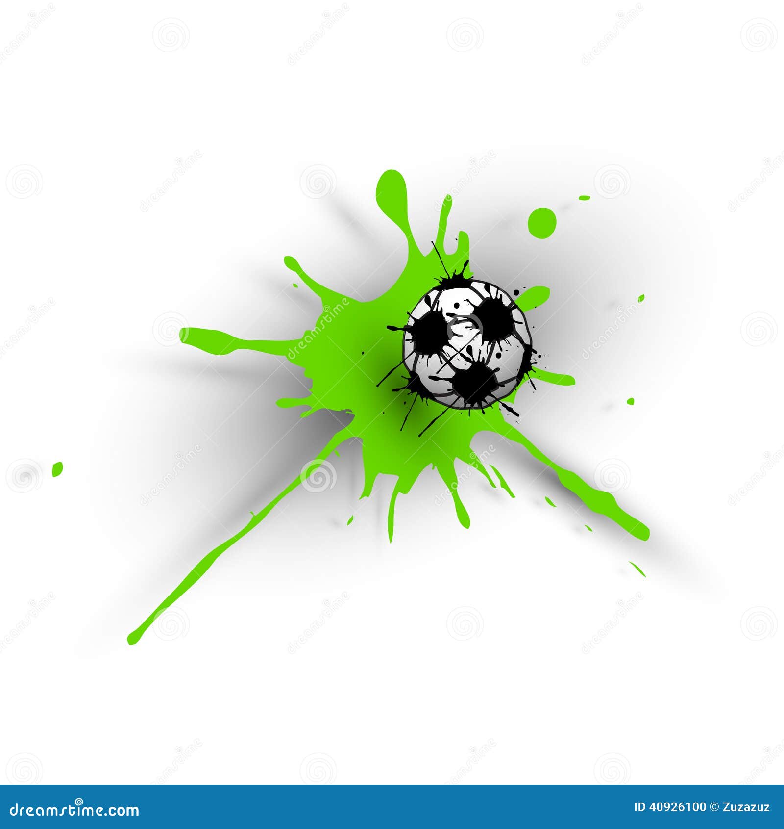 Soccer Ball, Splatter Design Stock Vector - Illustration of grunge ...