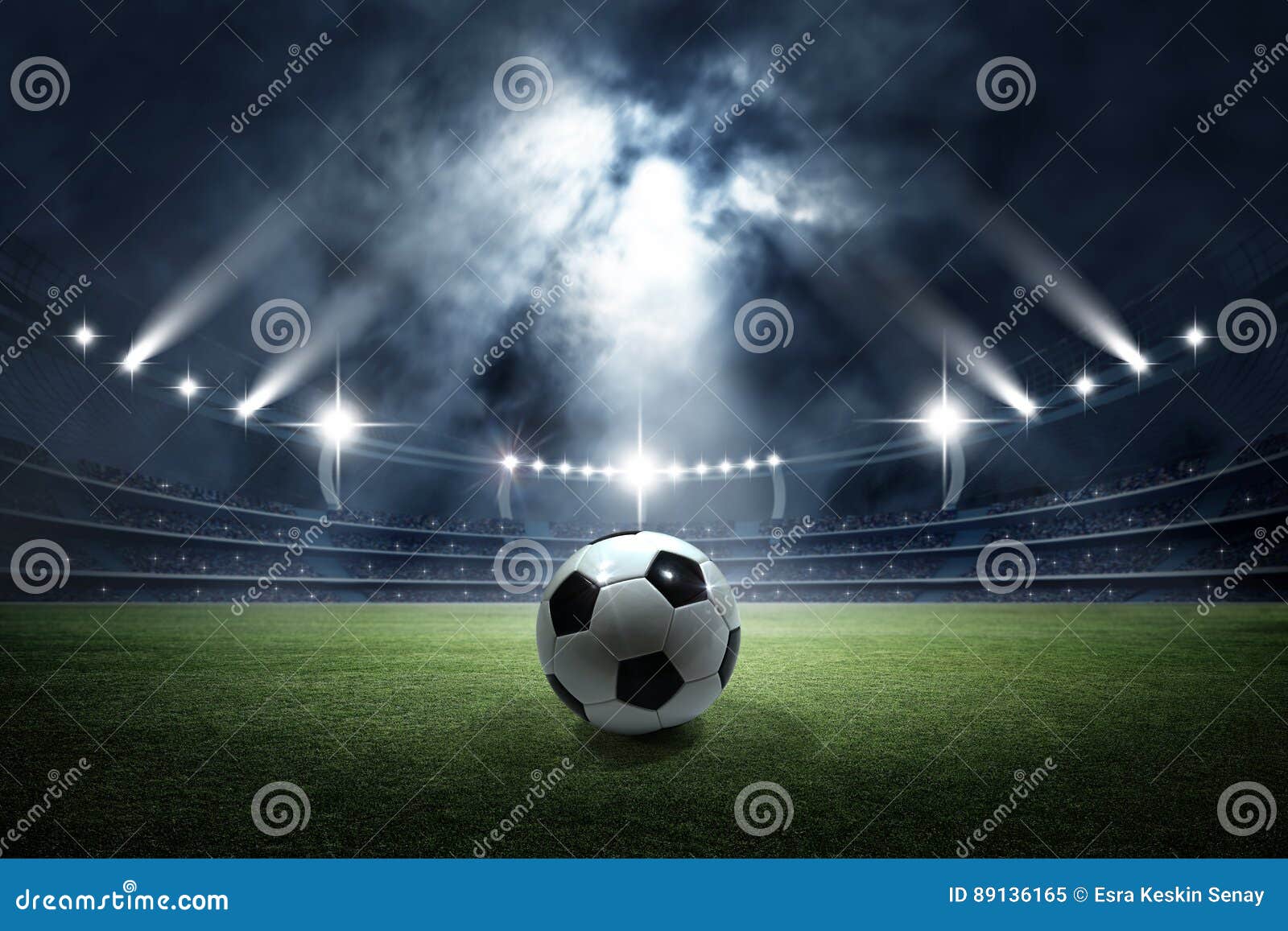 Soccer ball in the stadium stock image. Image of light - 89136165 Soccer ball in the stadium stock image. Image of light - 89136165