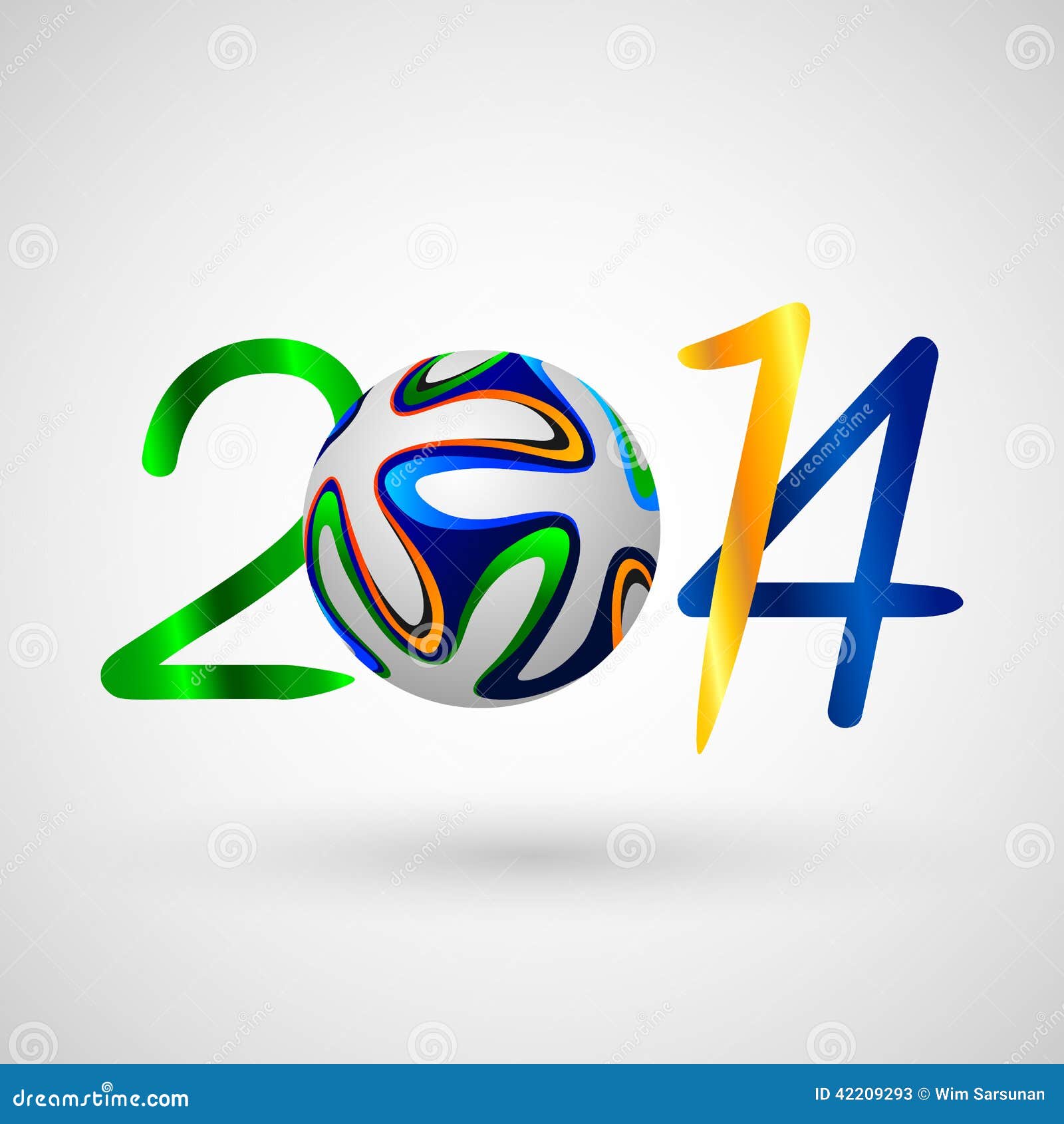 Soccer ball 2014 symbol editorial stock photo. Illustration of kicker ...