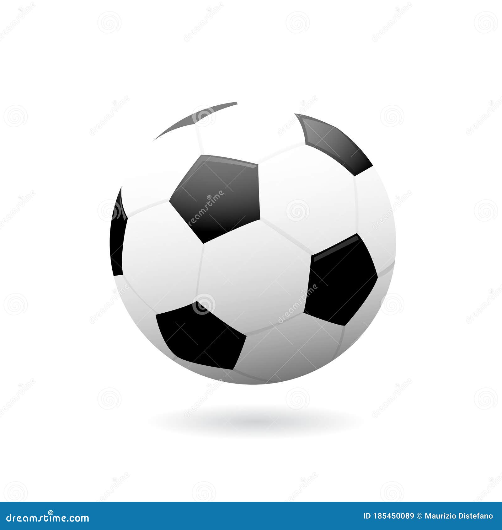 Soccer Ball Vector Design Template Stock Vector - Illustration of round ...