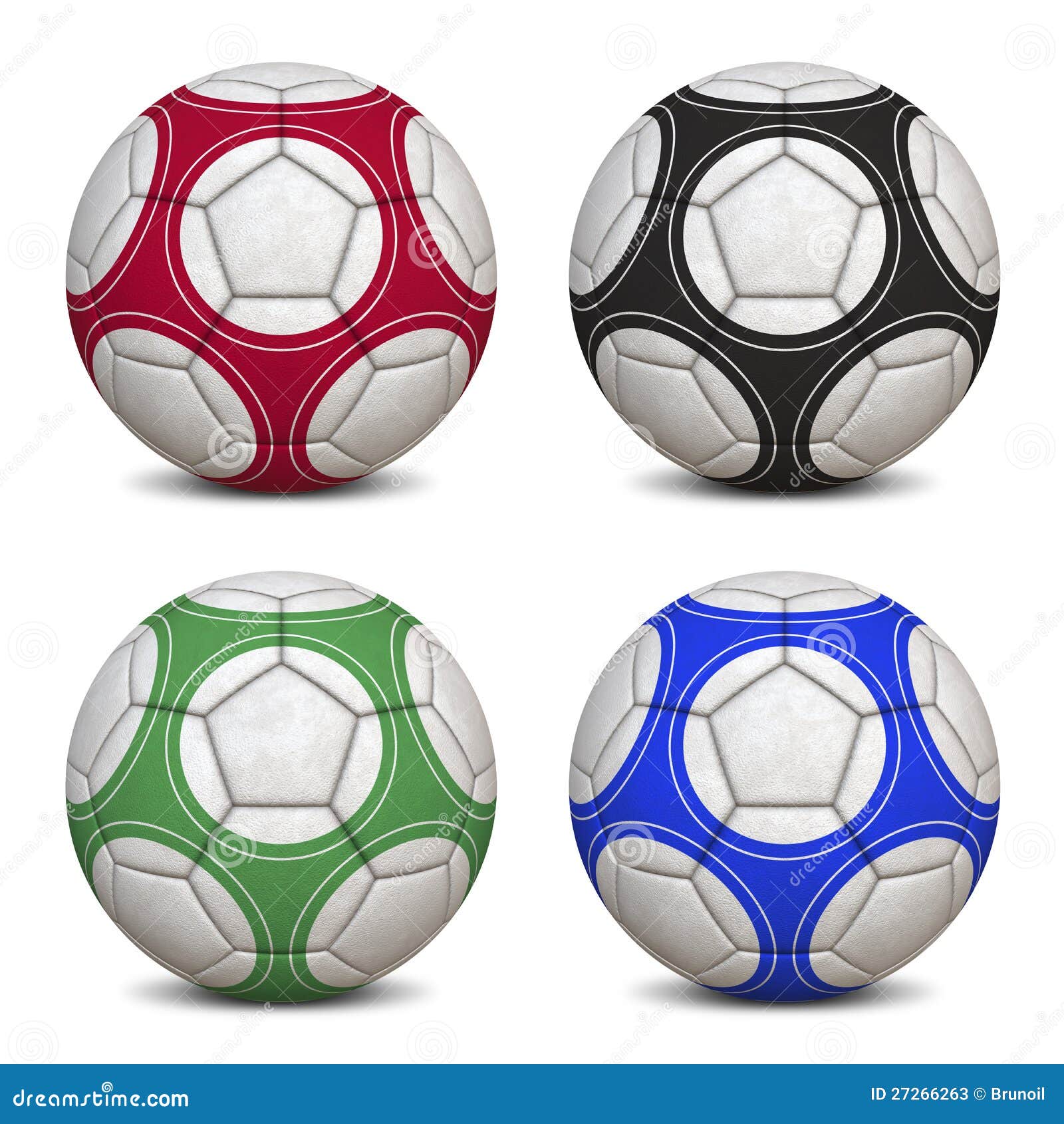 Soccer Balls Collection stock illustration. Illustration of green ...