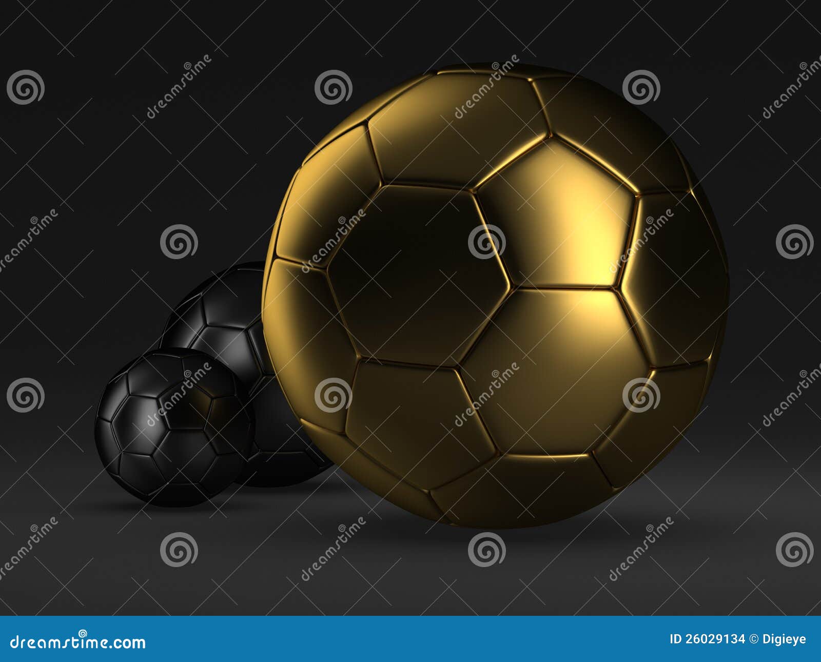 Soccer Balls - Concept Illustration Stock Illustration - Illustration ...