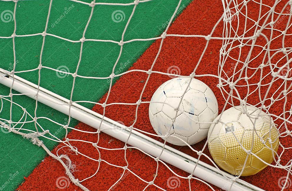 Soccer Balls in Goal stock image. Image of football, leisure - 2032979