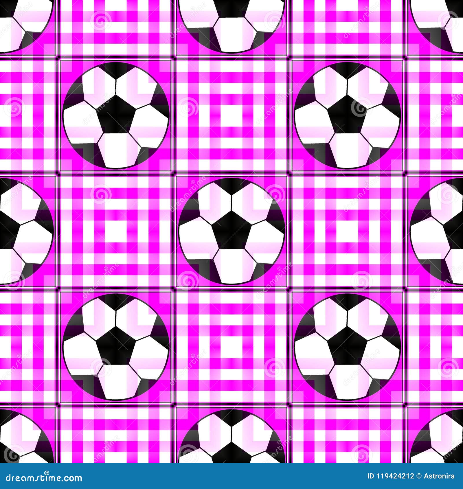 Soccer Balls Seamless Pattern in a Bright Translucent Colors Stock ...