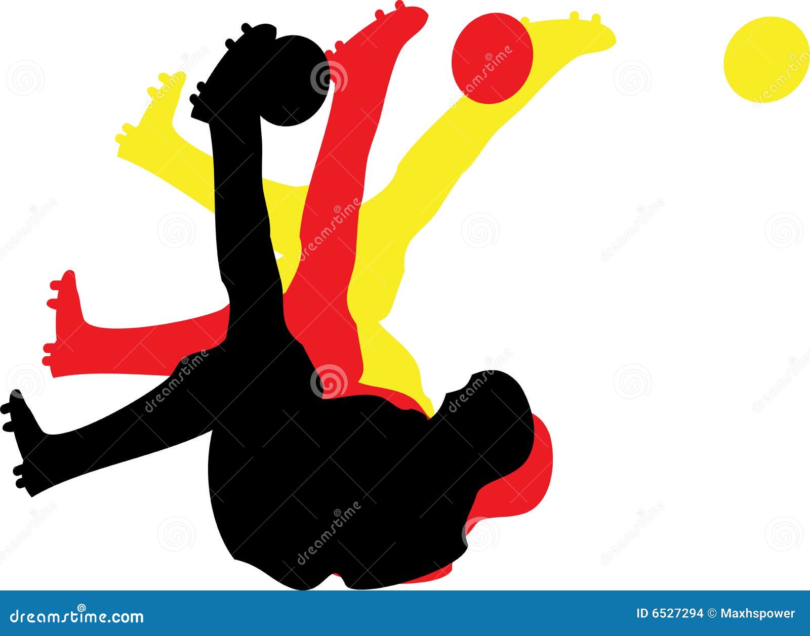 Soccer Bicycle Kick stock illustration. Illustration of soccer - 6527294