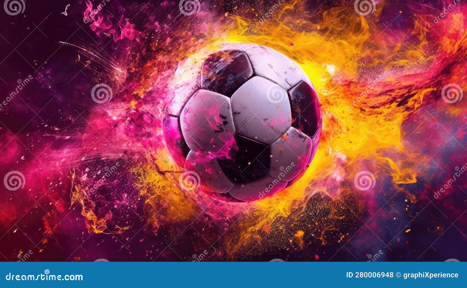 Soccer Blast stock illustration. Illustration of wallpaper - 280006948