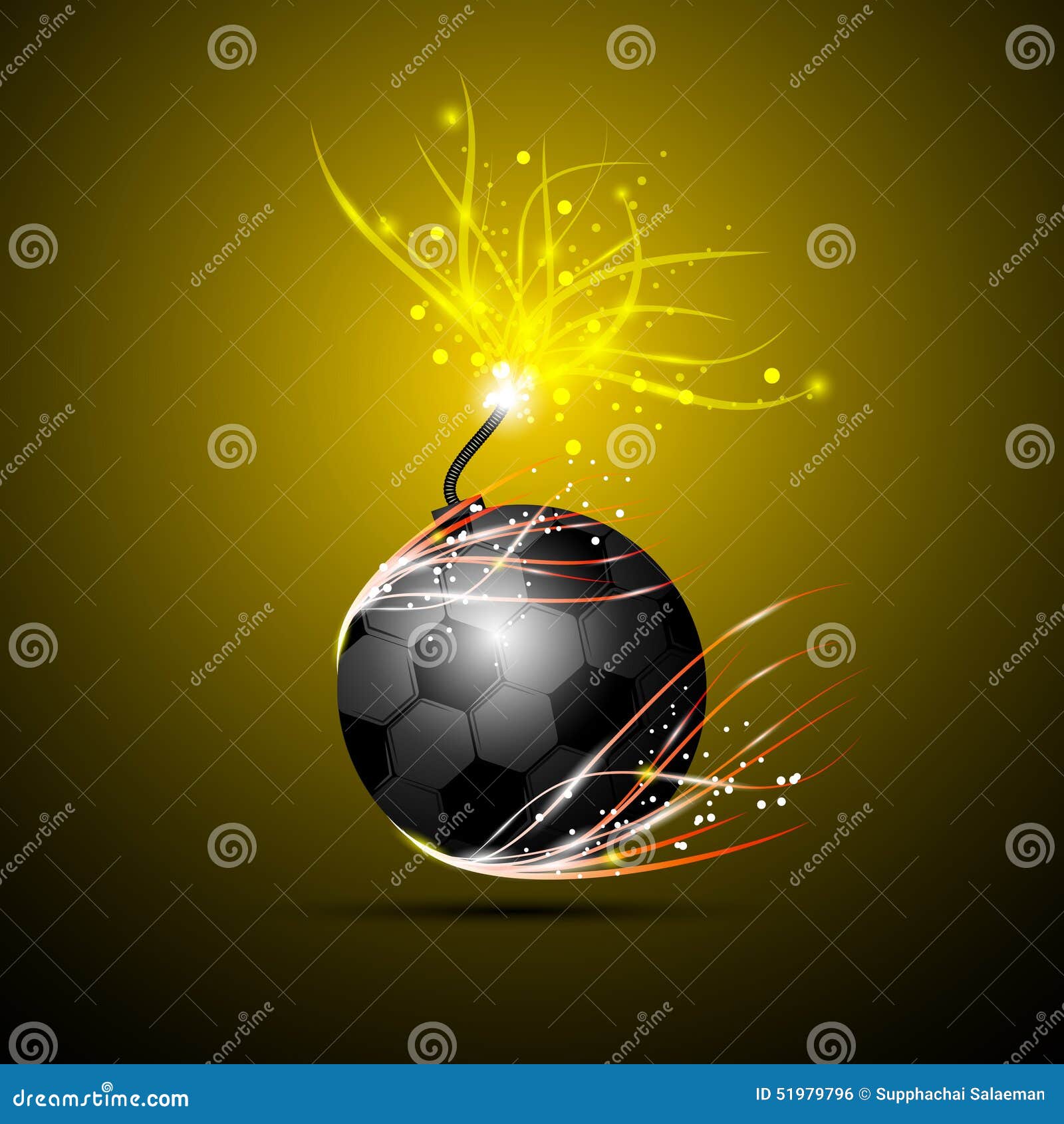 Soccer bomb logo stock vector. Illustration of dash, firework - 51979796