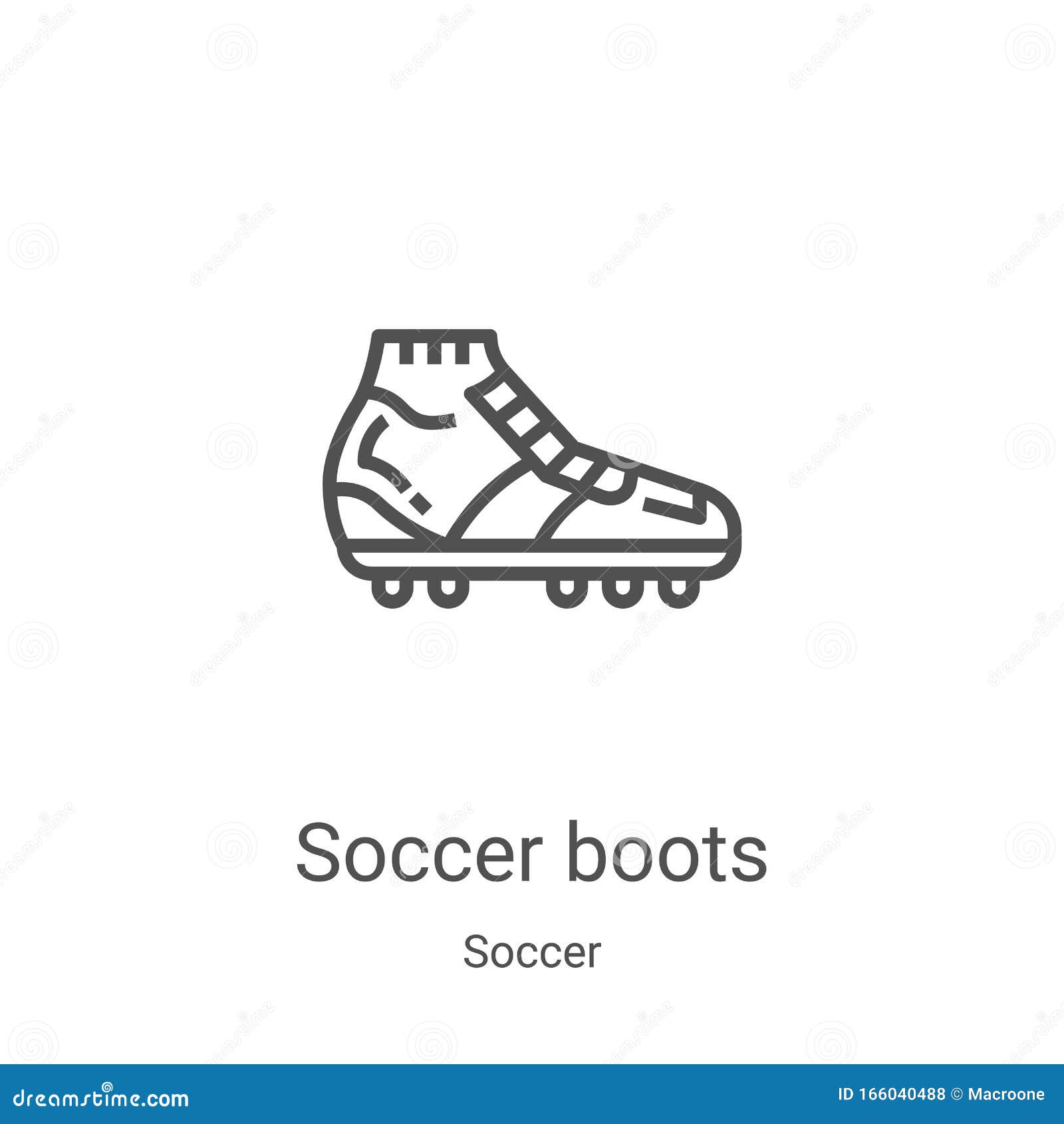 Soccer Boots Icon Vector from Soccer Collection. Thin Line Soccer Boots ...