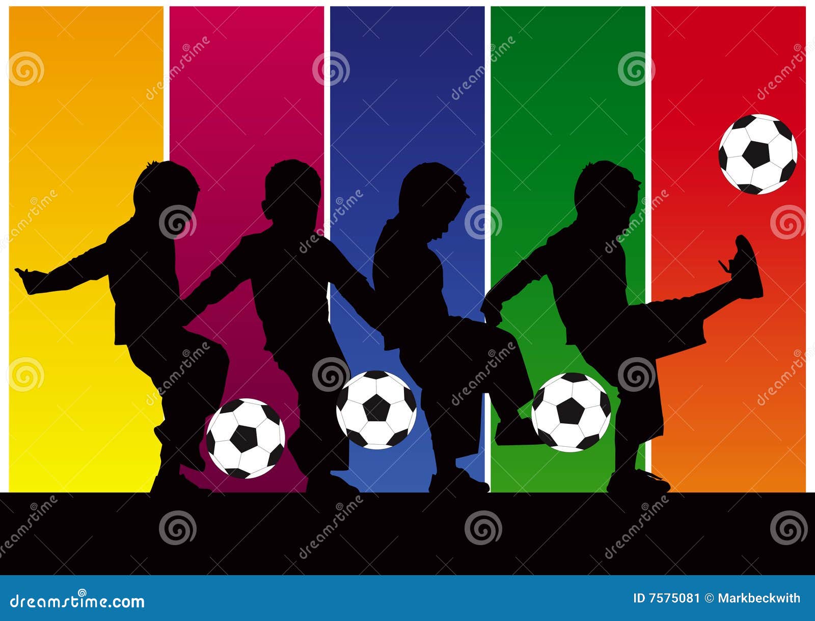 Soccer boy abstract stock vector. Illustration of feet - 7575081