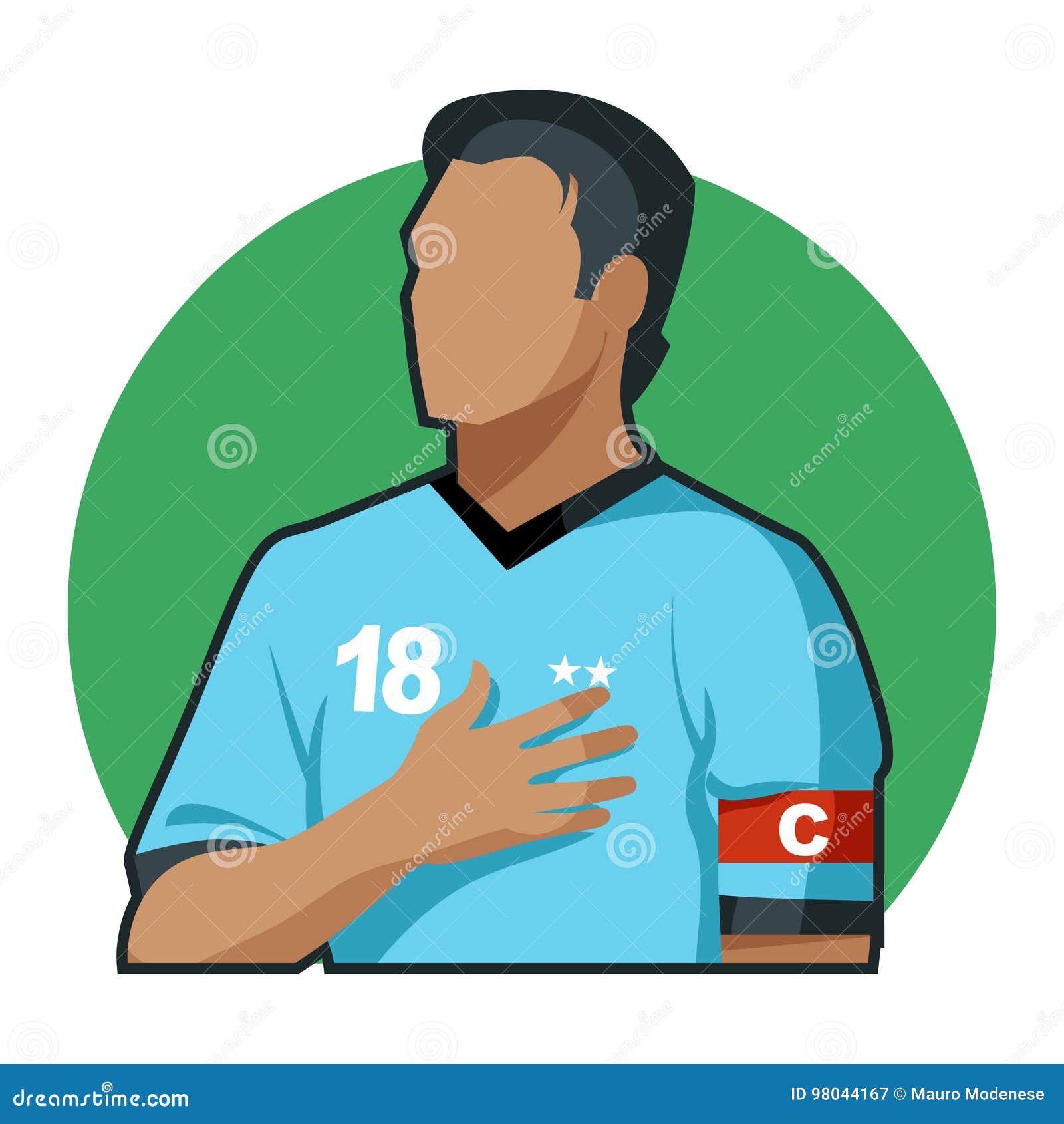 Soccer Captain stock vector. Illustration of smile, team - 98044167