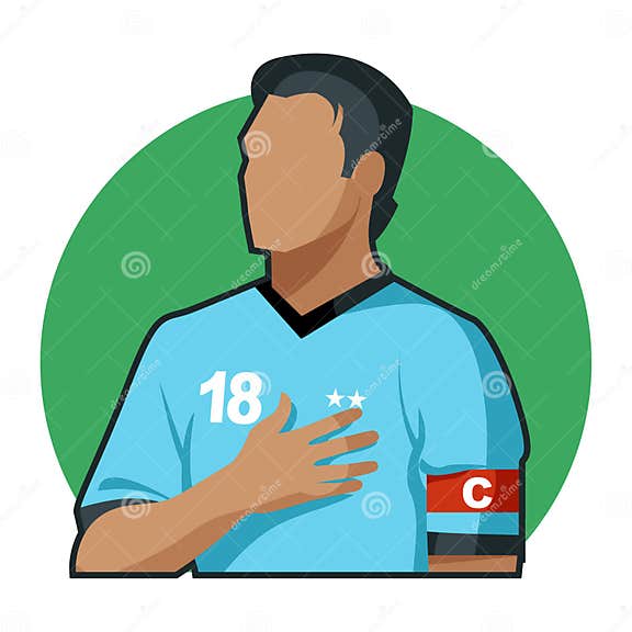 Soccer Captain stock vector. Illustration of smile, team - 98044167
