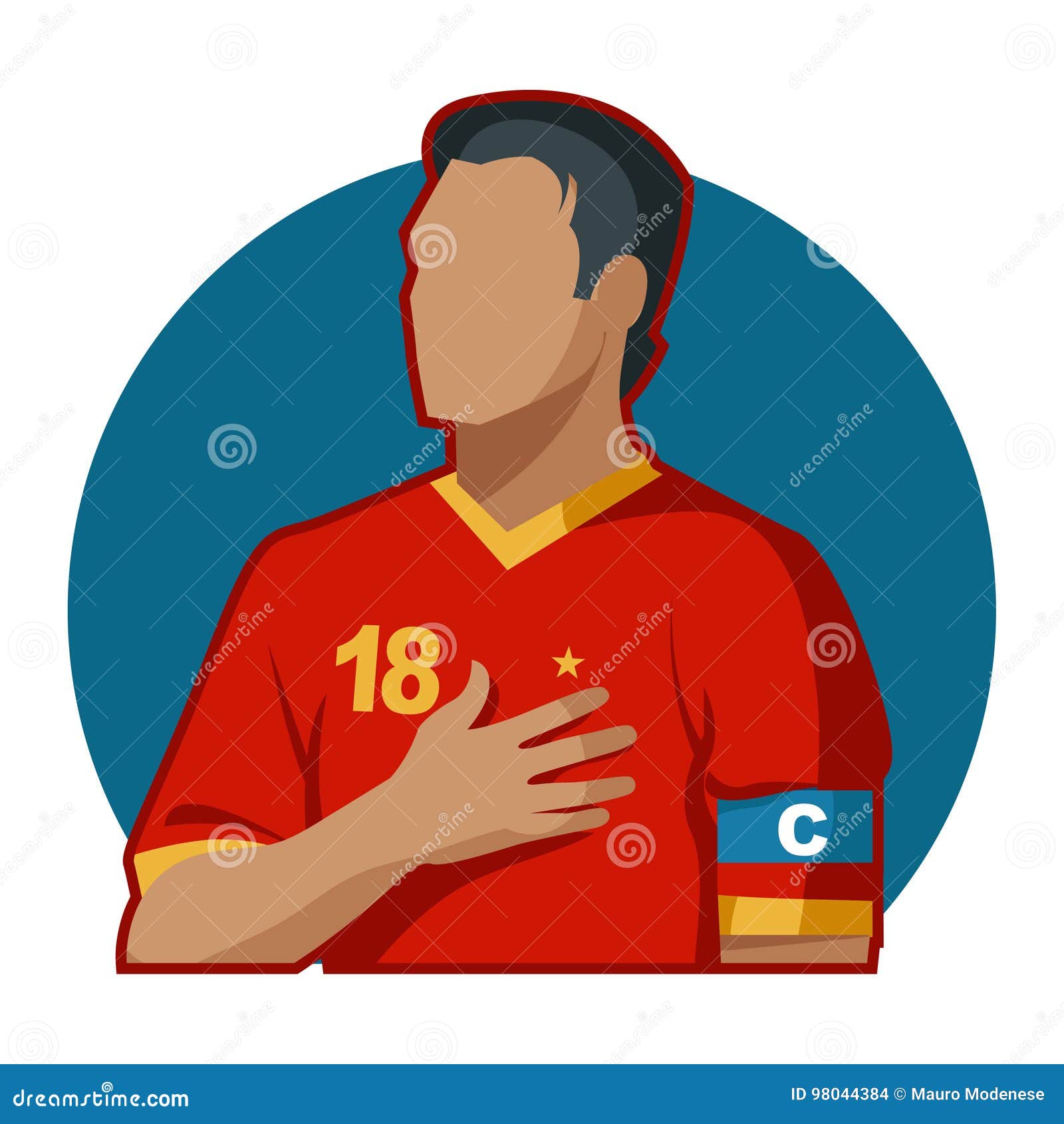Soccer Captain stock photo. Image of joint, thumb, font - 98044384