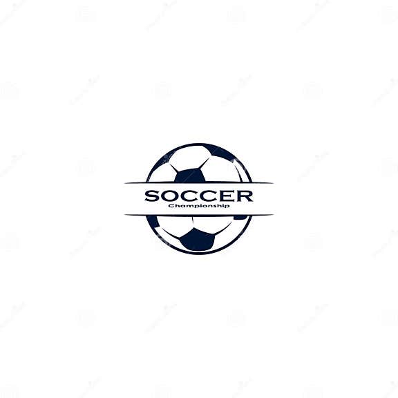 Soccer Championship Logo Design Vector Graphics Stock Vector ...
