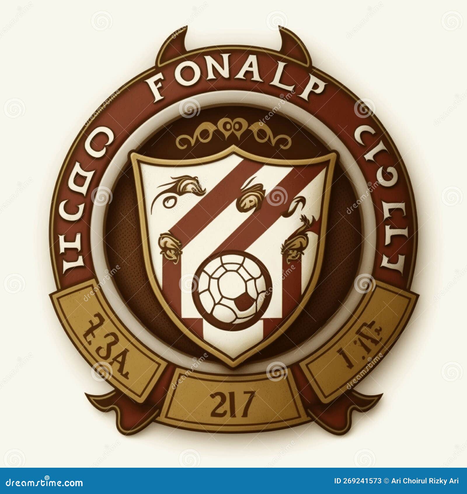 Soccer club logo design stock illustration. Illustration of logotype ...