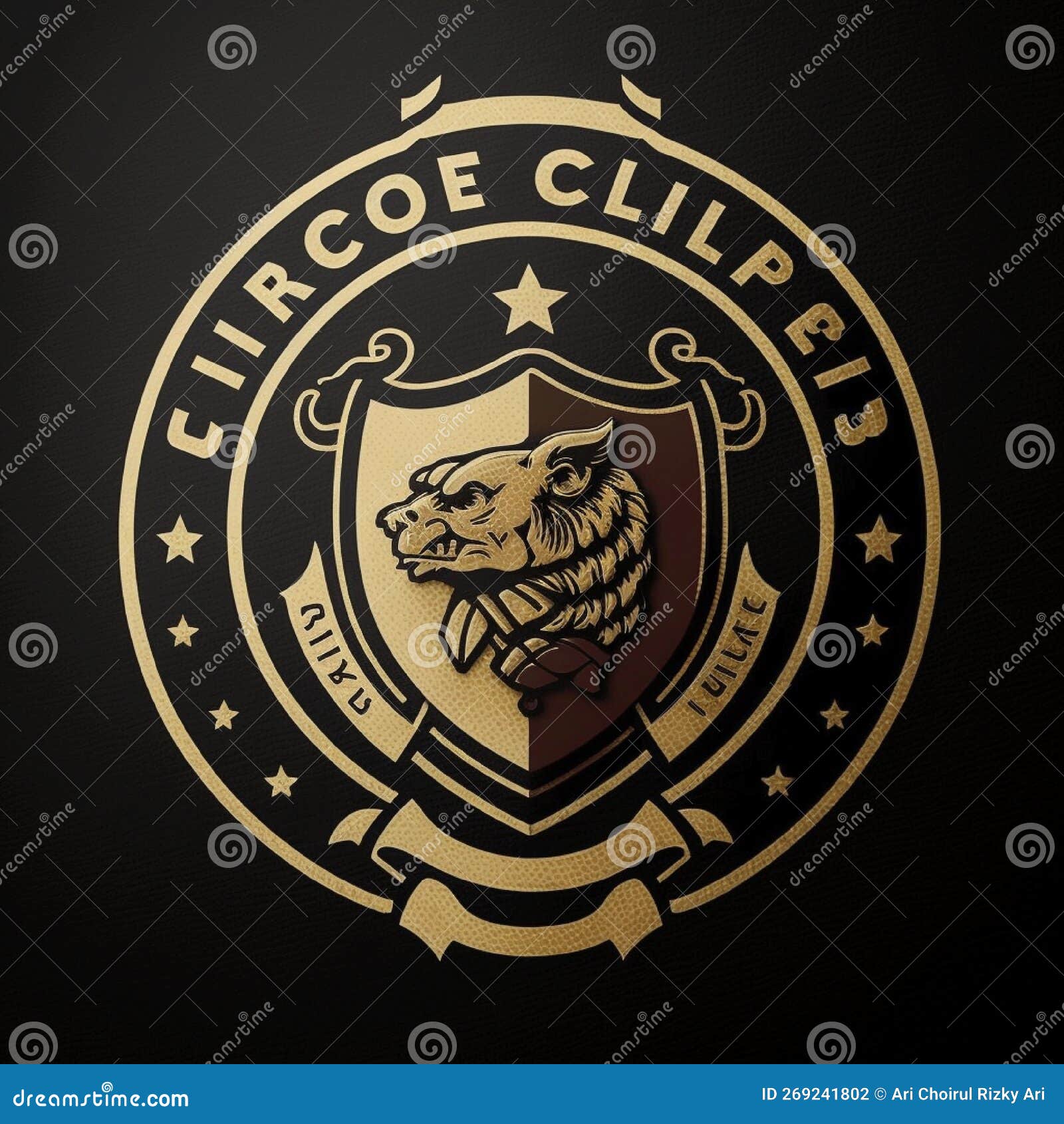 Soccer club logo design stock illustration. Illustration of label ...