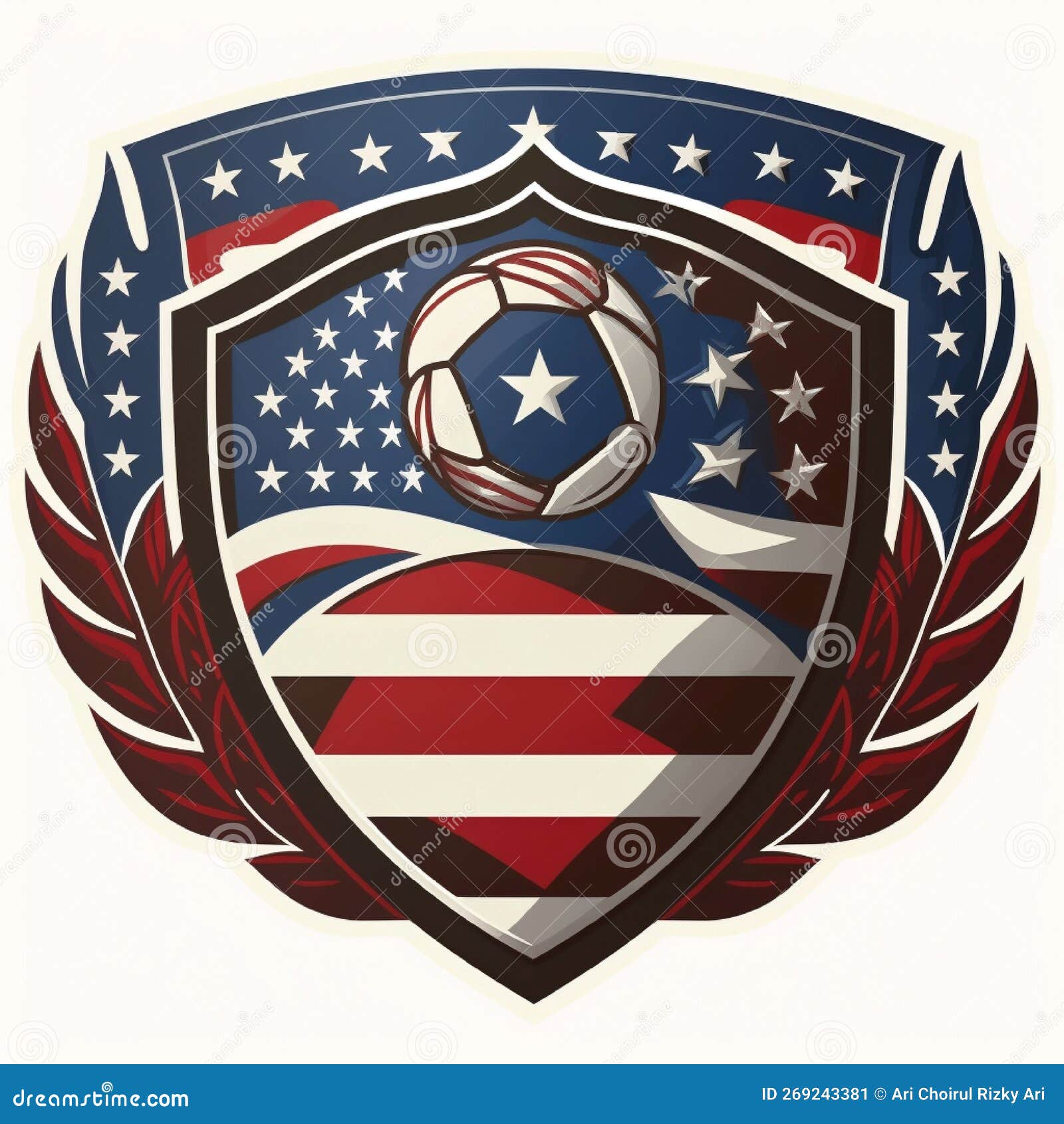 Soccer club logo design stock illustration. Illustration of emblem ...
