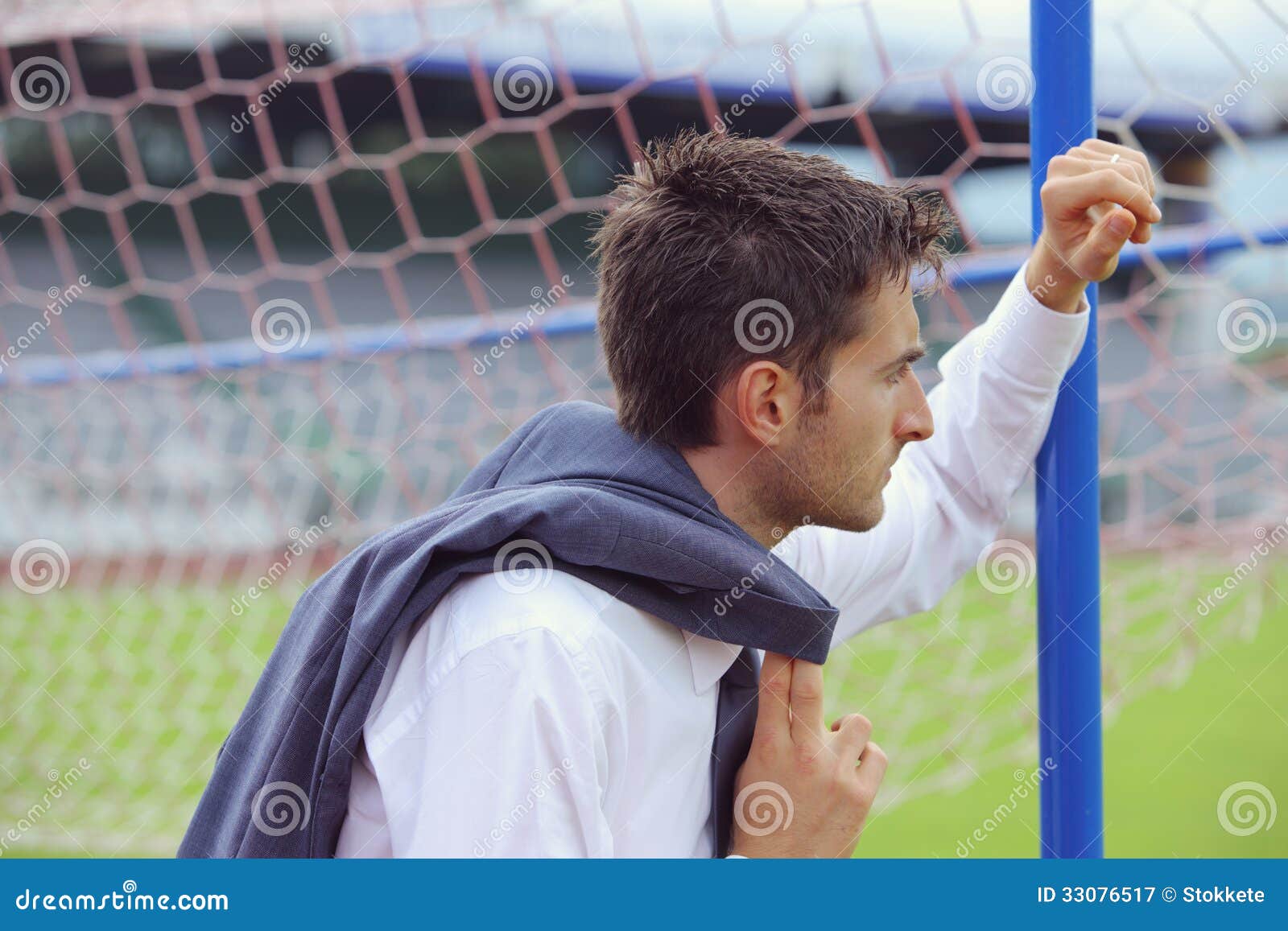 Soccer coach stock image. Image of green, adult, sunlight - 33076517