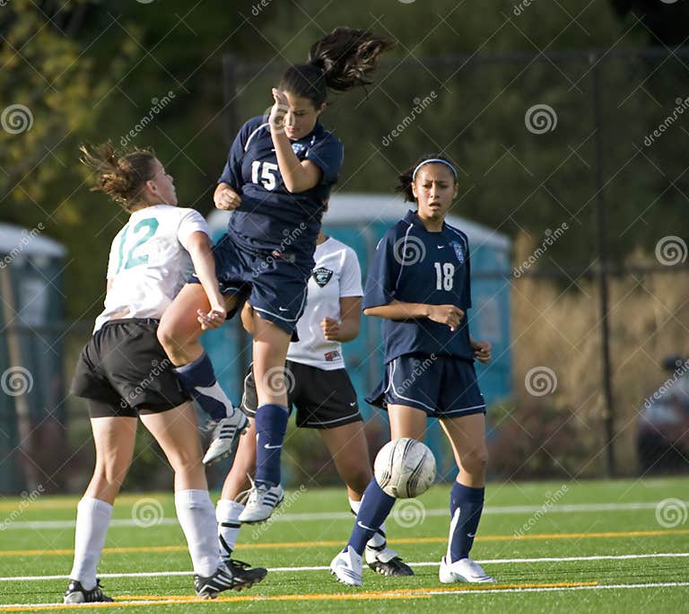 Soccer collision 2 editorial stock image. Image of child - 6594994