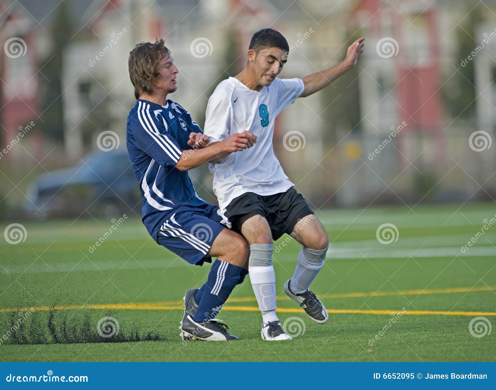 Soccer collision 4 editorial image. Image of exercise - 6652095